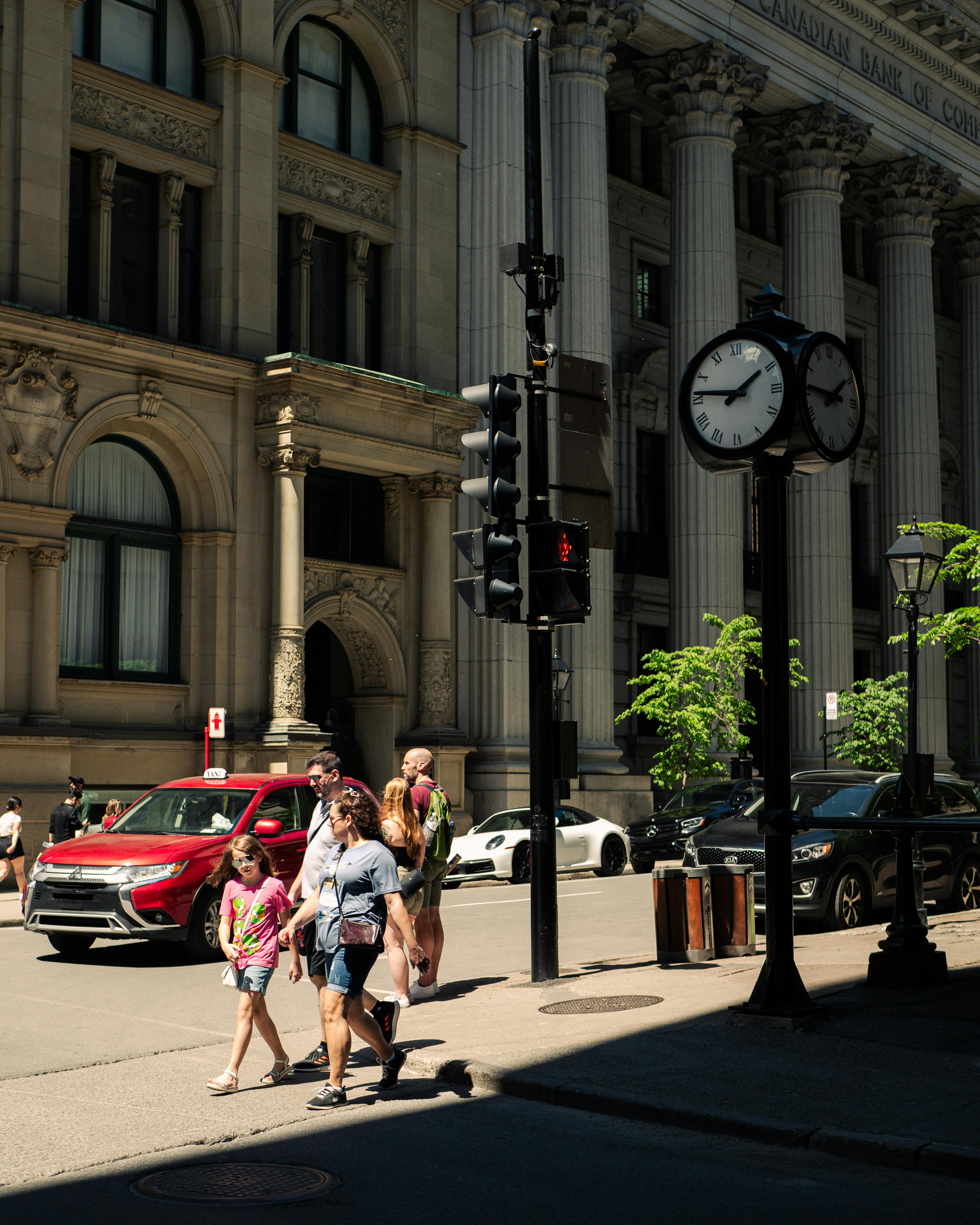 People Walking on Sidewalk · Free Stock Photo