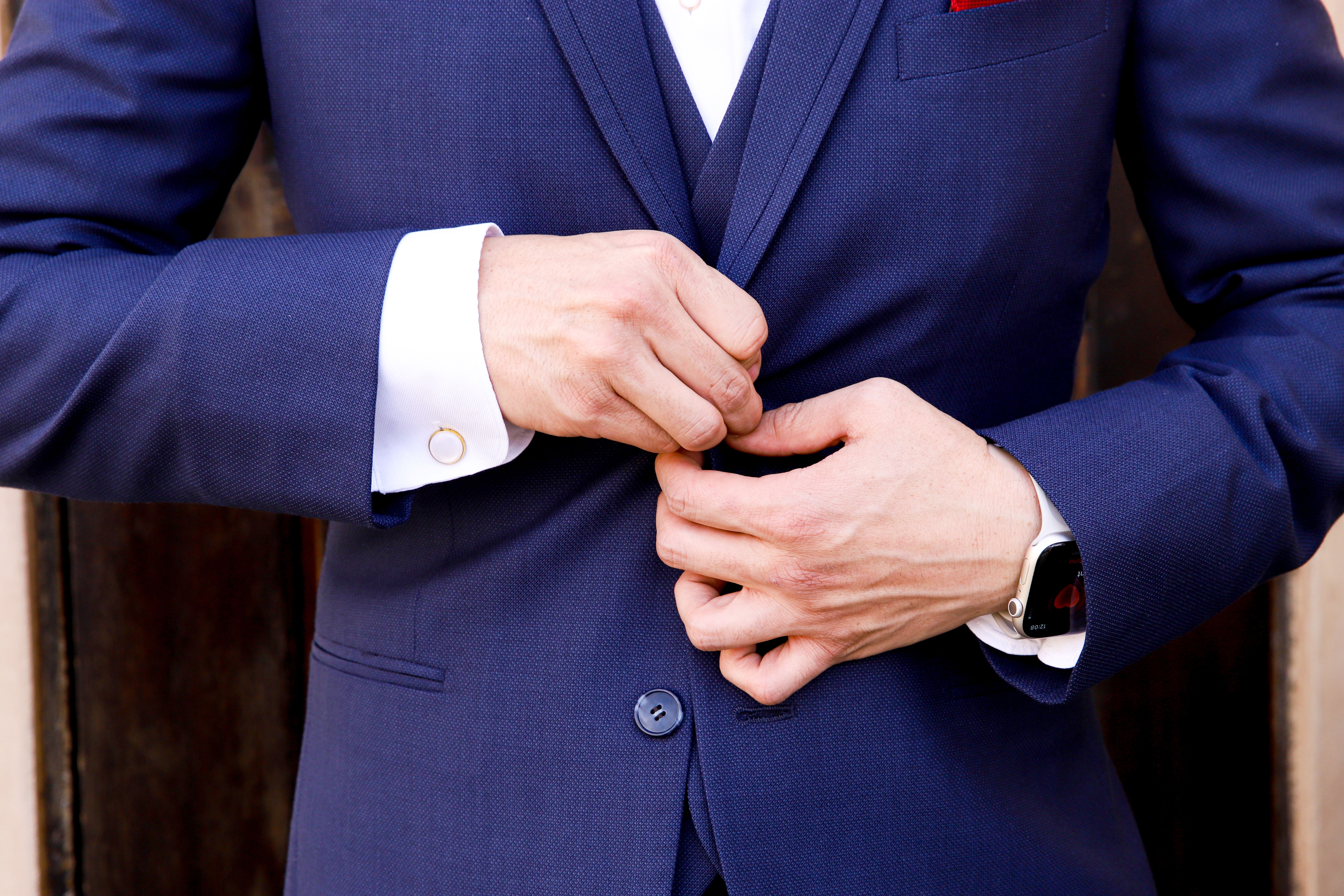 Elegant Man Wearing Navy Suit · Free Stock Photo