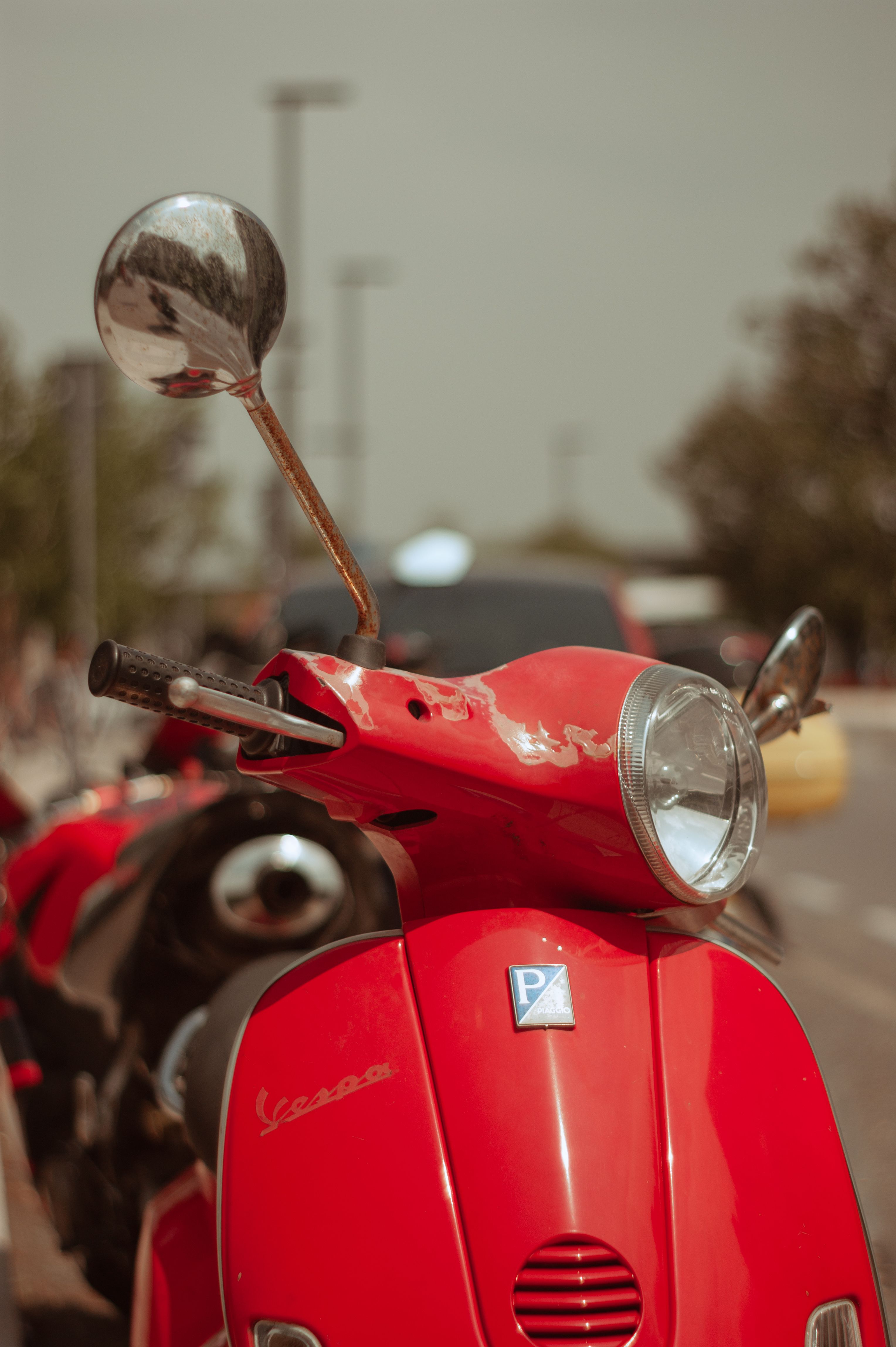 Red Scooter on a Street · Free Stock Photo