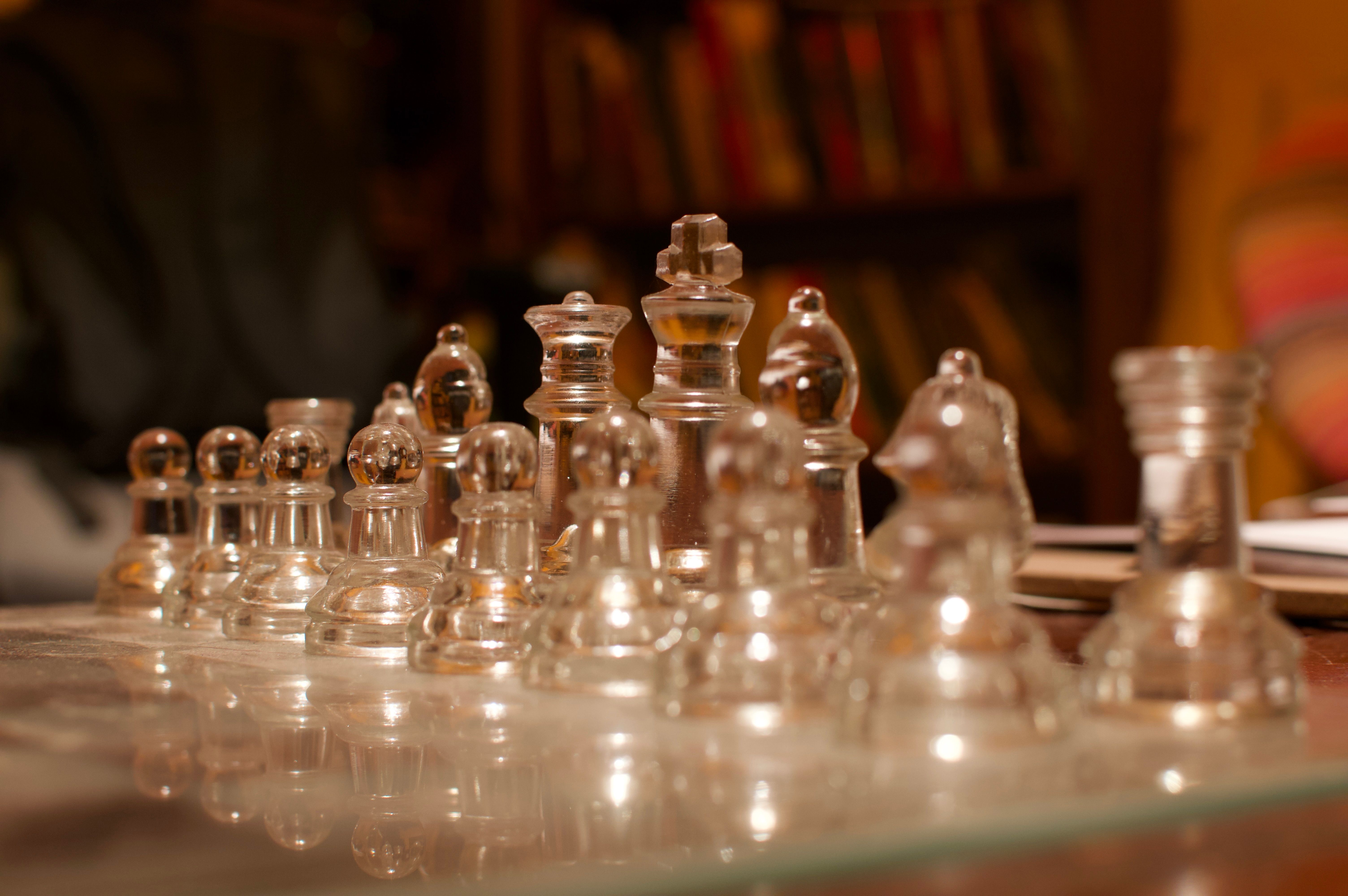 Close-up of Acrylic Chess Pieces · meta.free_stock.photo