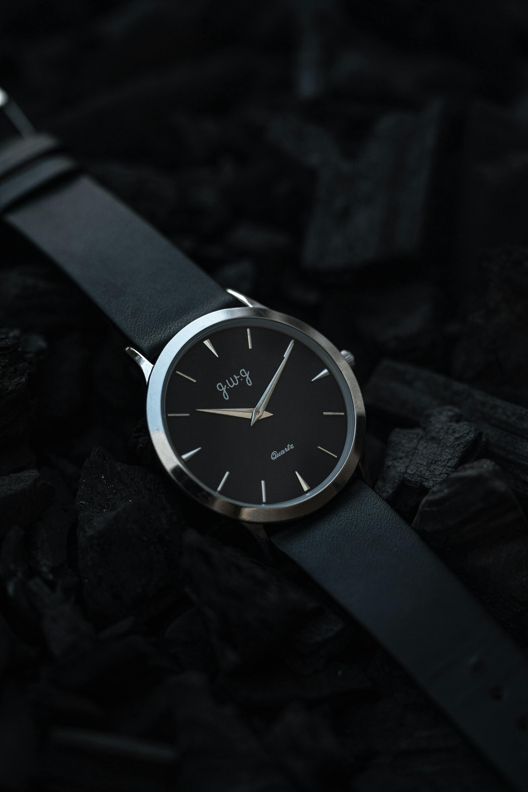 Wristwatch on Black Background · Free Stock Photo