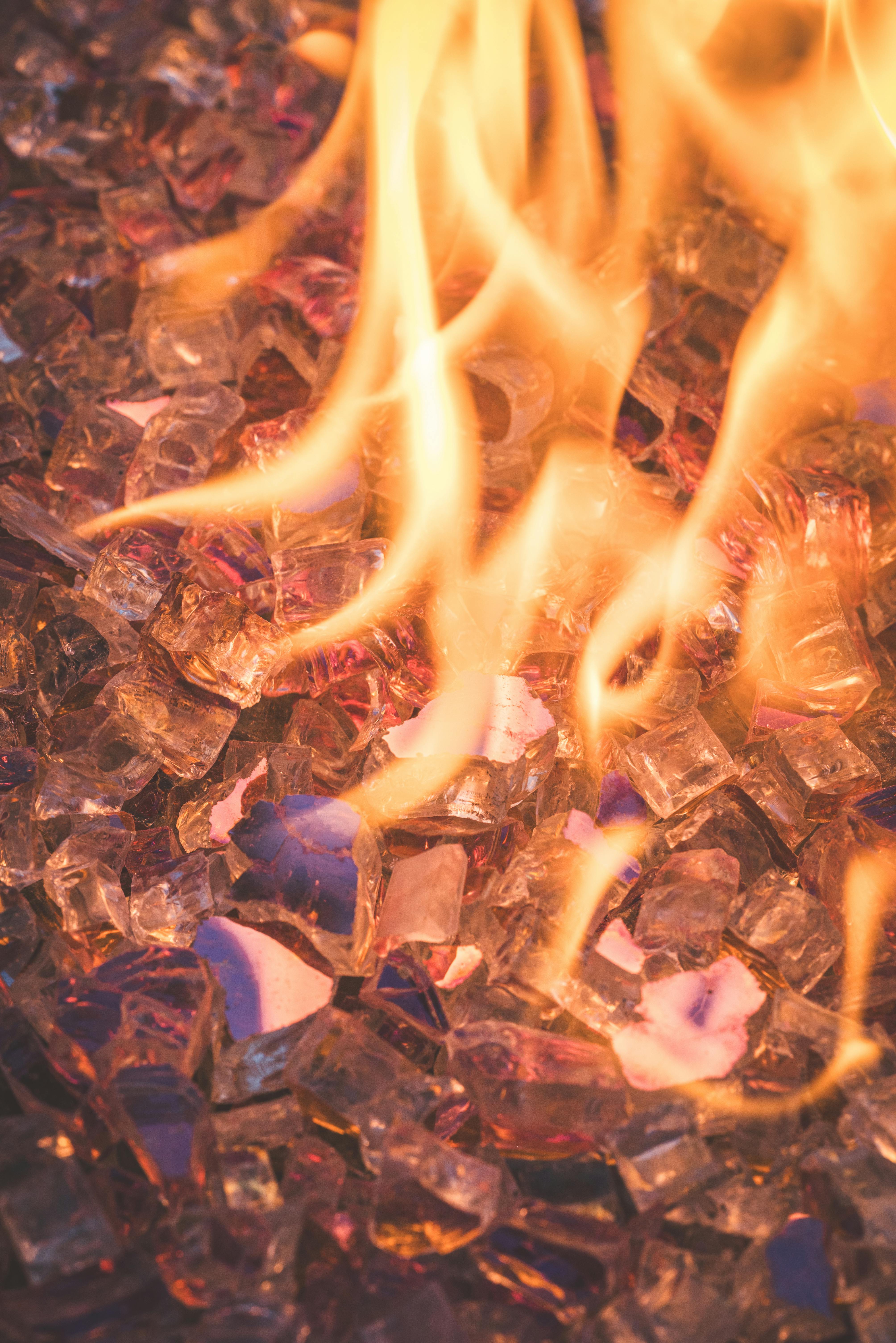 Burning Shards of Glass · Free Stock Photo