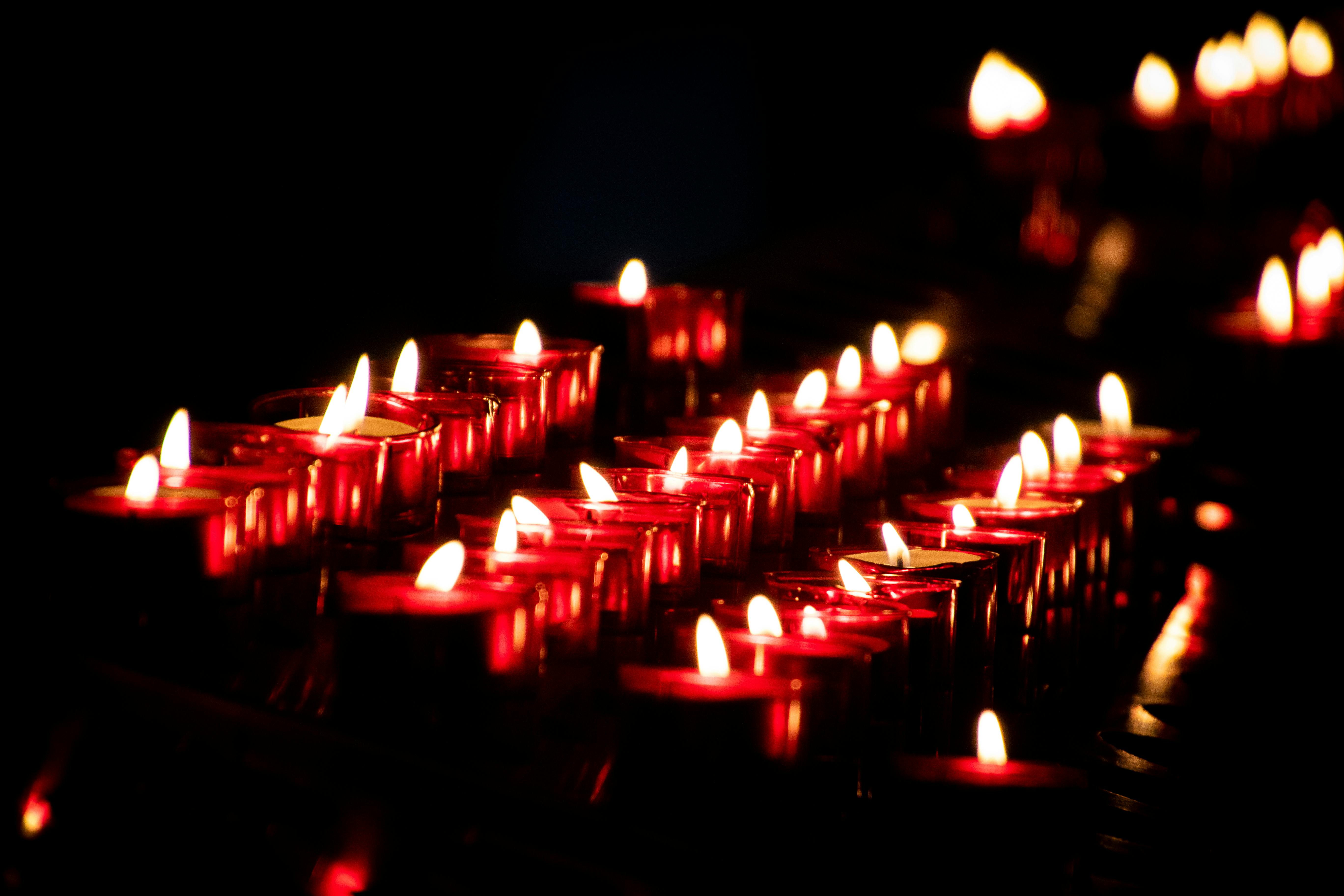 Red Lighted Candle · Free Stock Photo