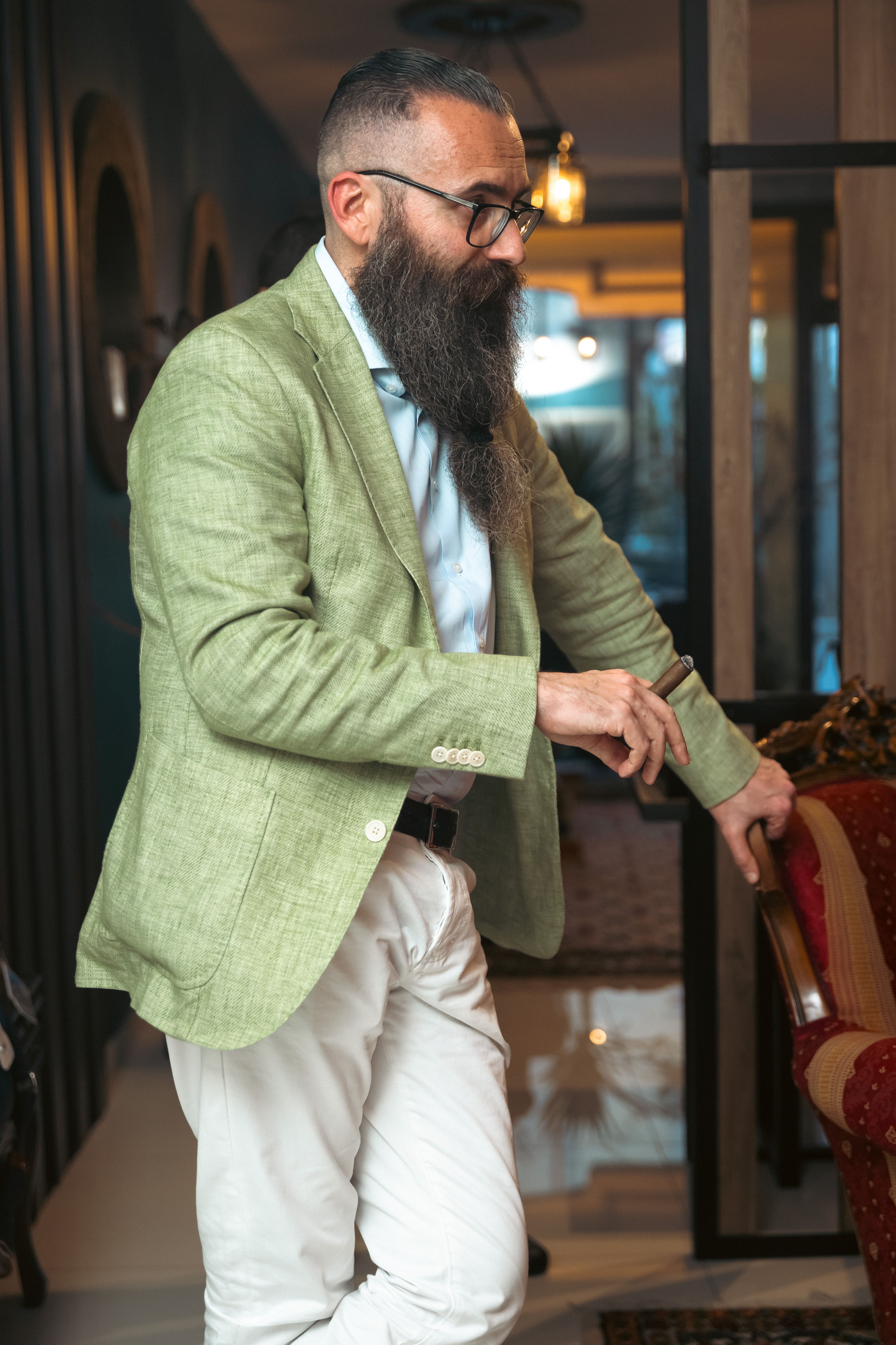 Side View of an Elegant Man with a Long Beard · Free Stock Photo