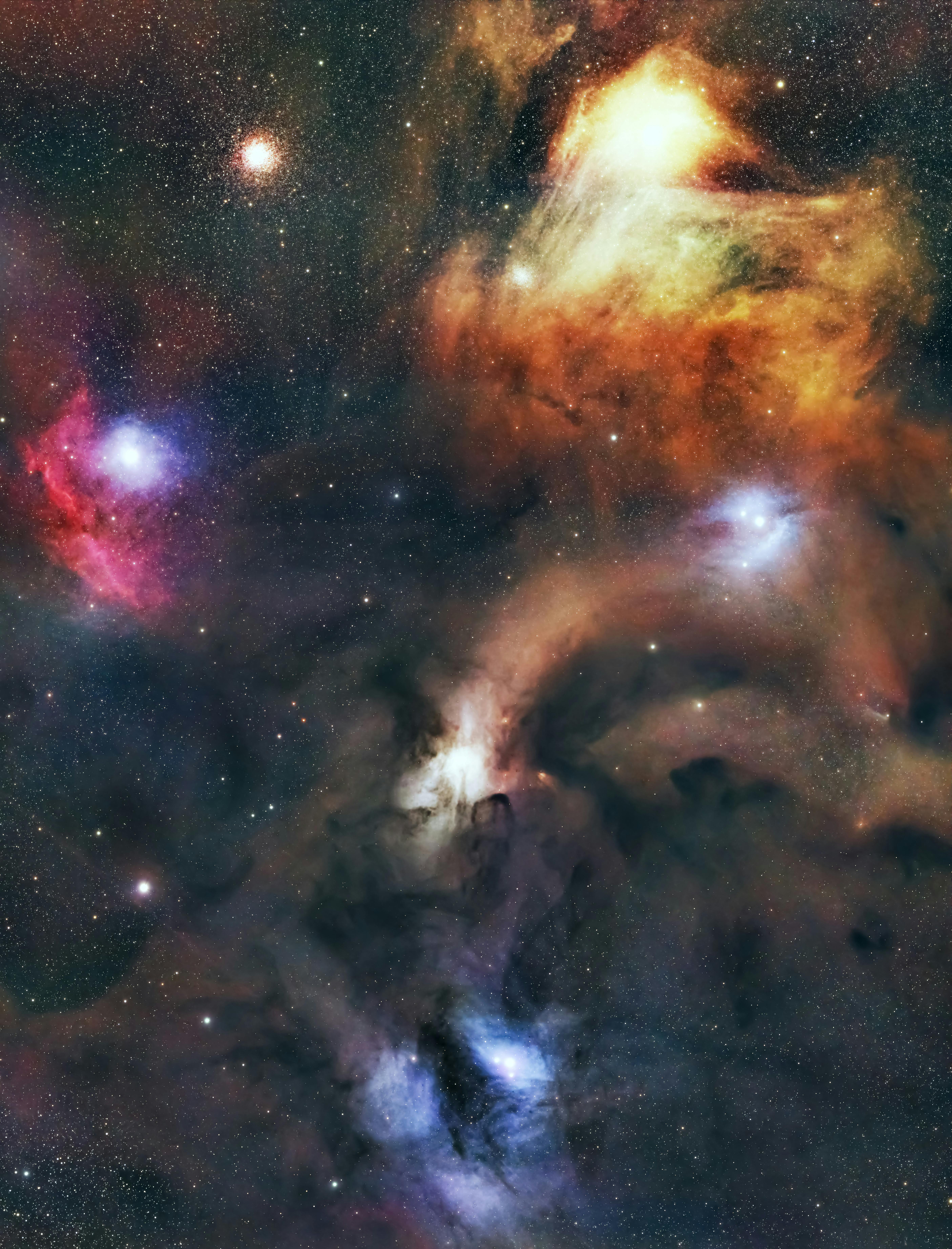 Abstract Colorful Cosmic Dust Clouds · Free Stock Photo