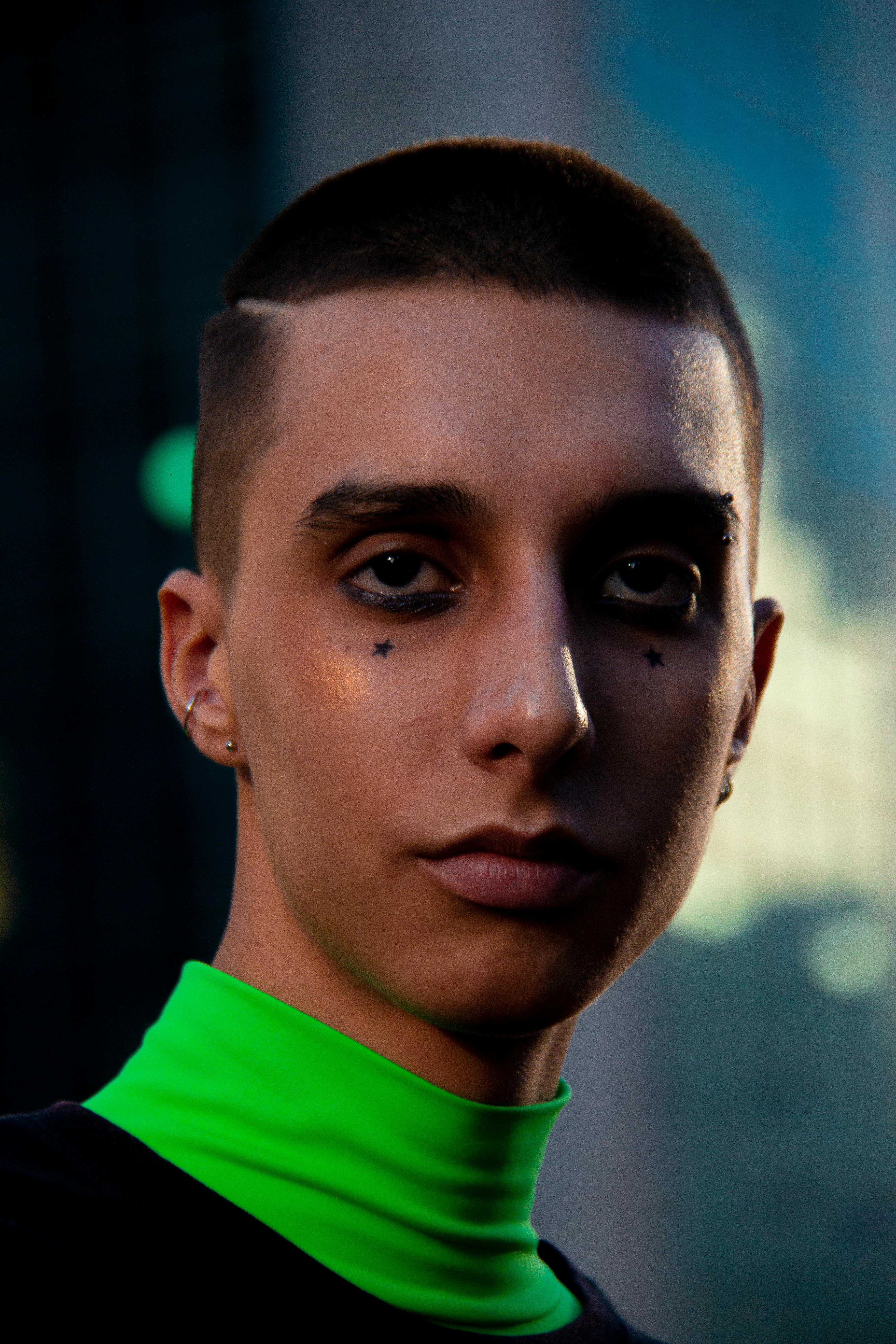 Man Wearing Green Turtle Neck Top · Free Stock Photo