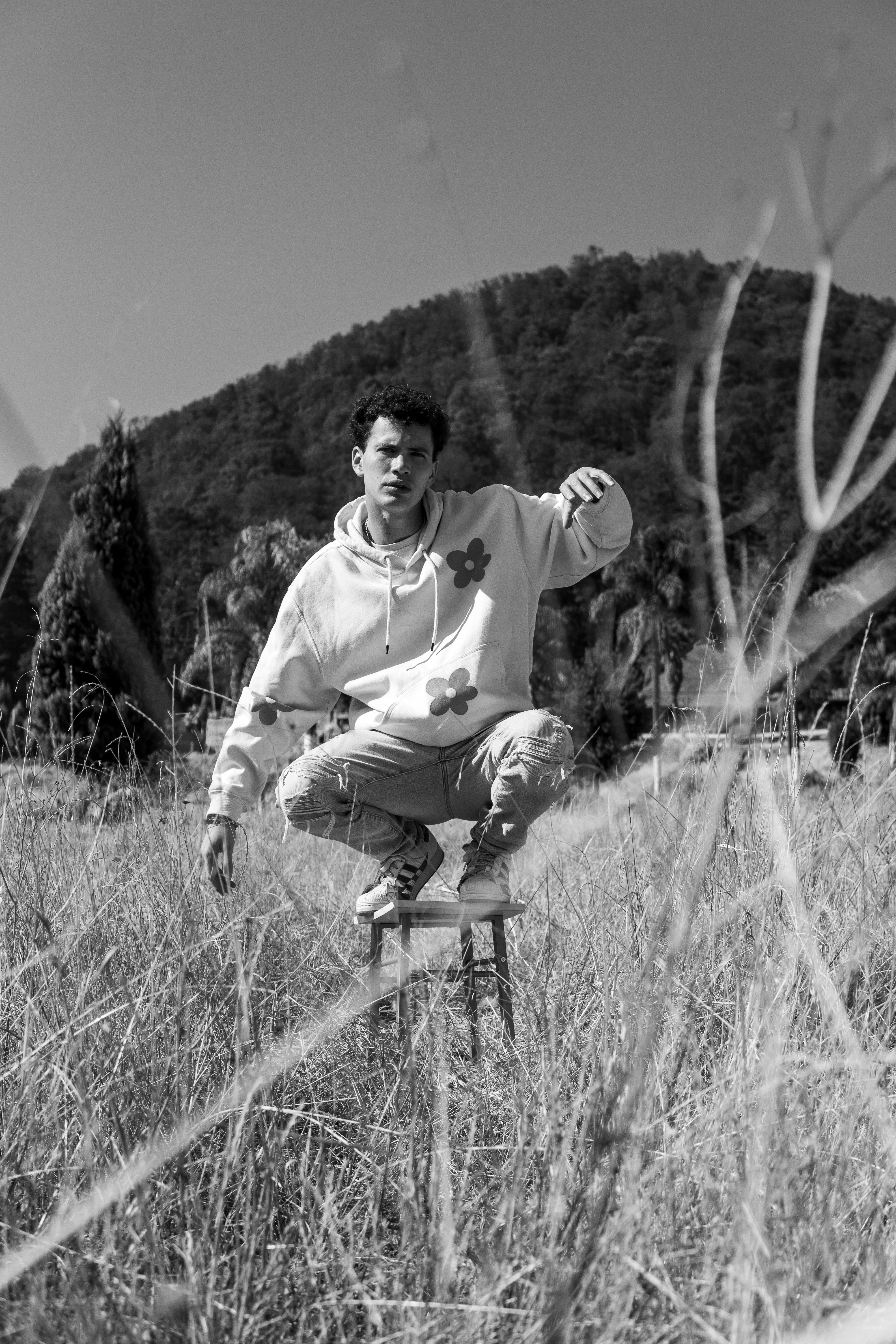 Man Standing on a Stool · Free Stock Photo