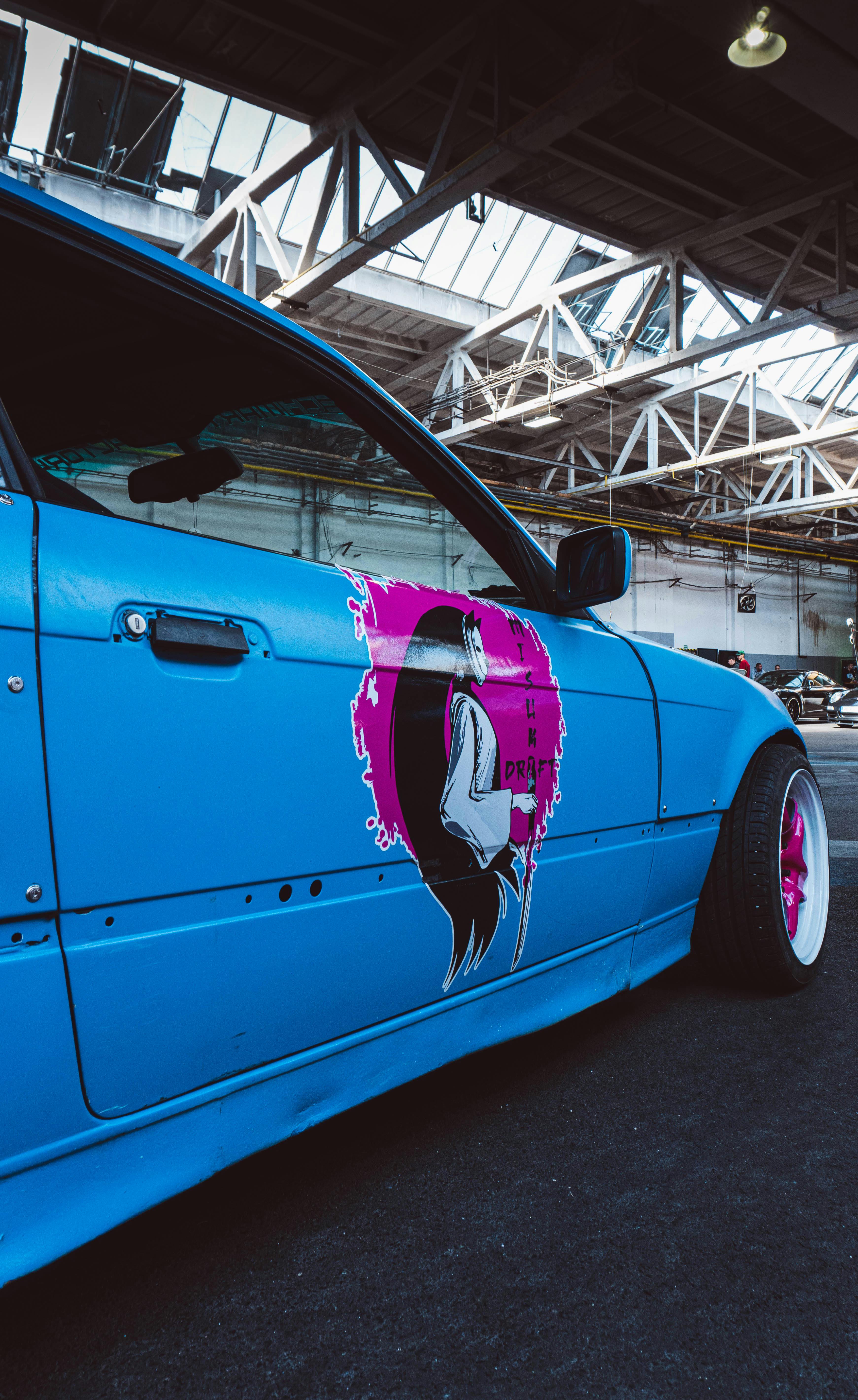 Tuned, Blue BMW E36 · Free Stock Photo