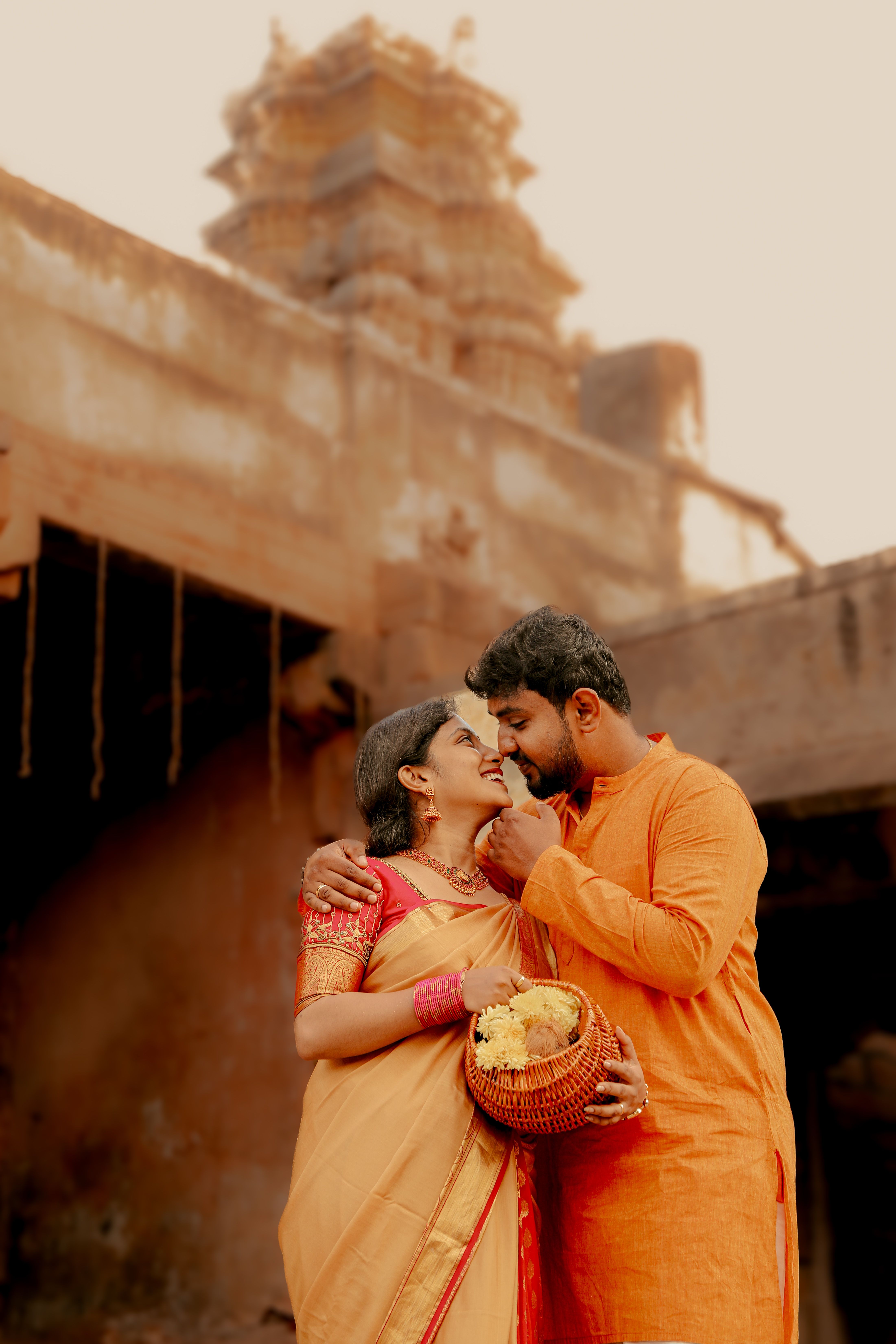 Traditional Indian Couple Kissing · Free Stock Photo