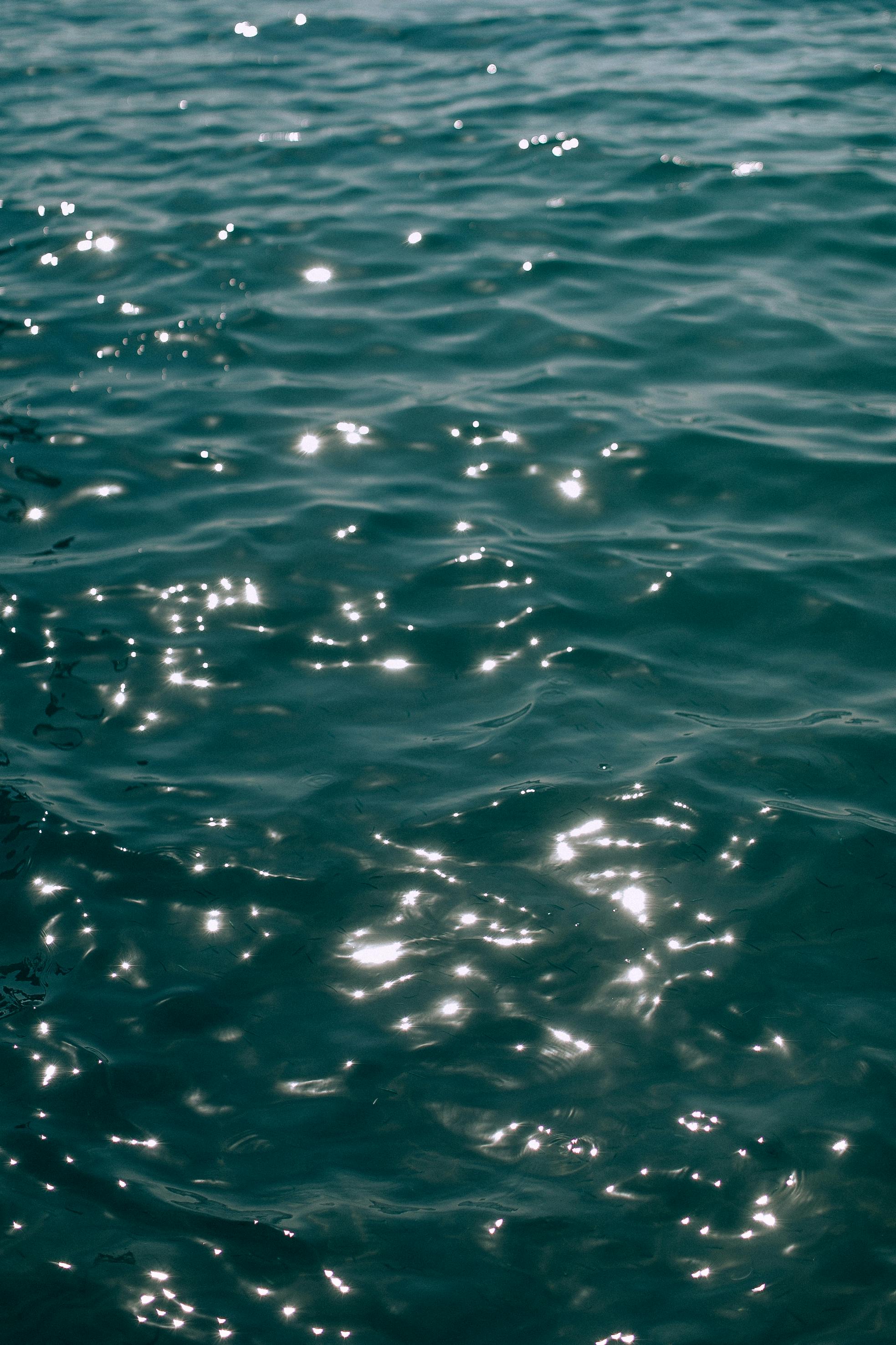 Glistening Sea Waves · Free Stock Photo