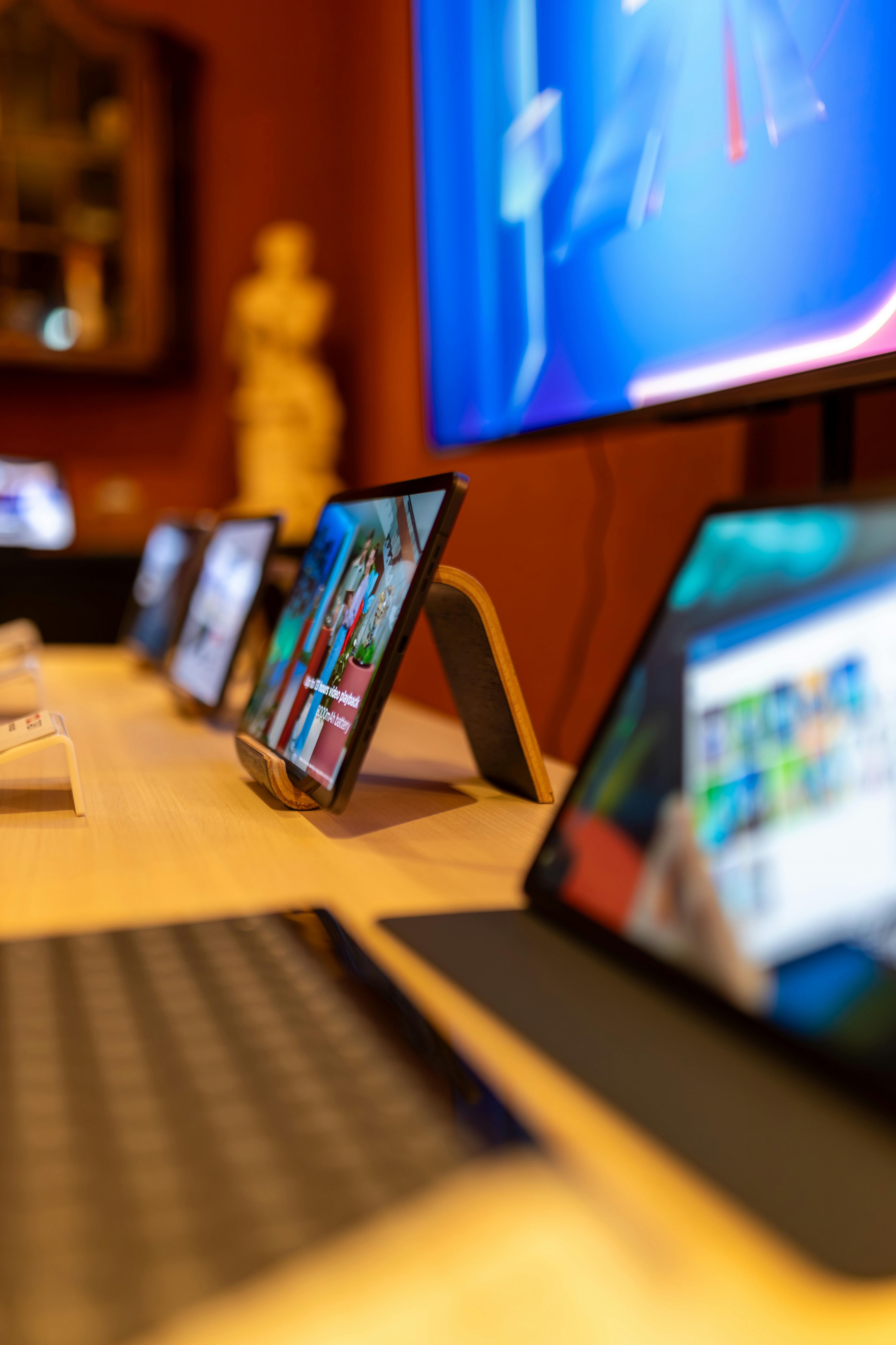 Tablets in a Showroom · Free Stock Photo