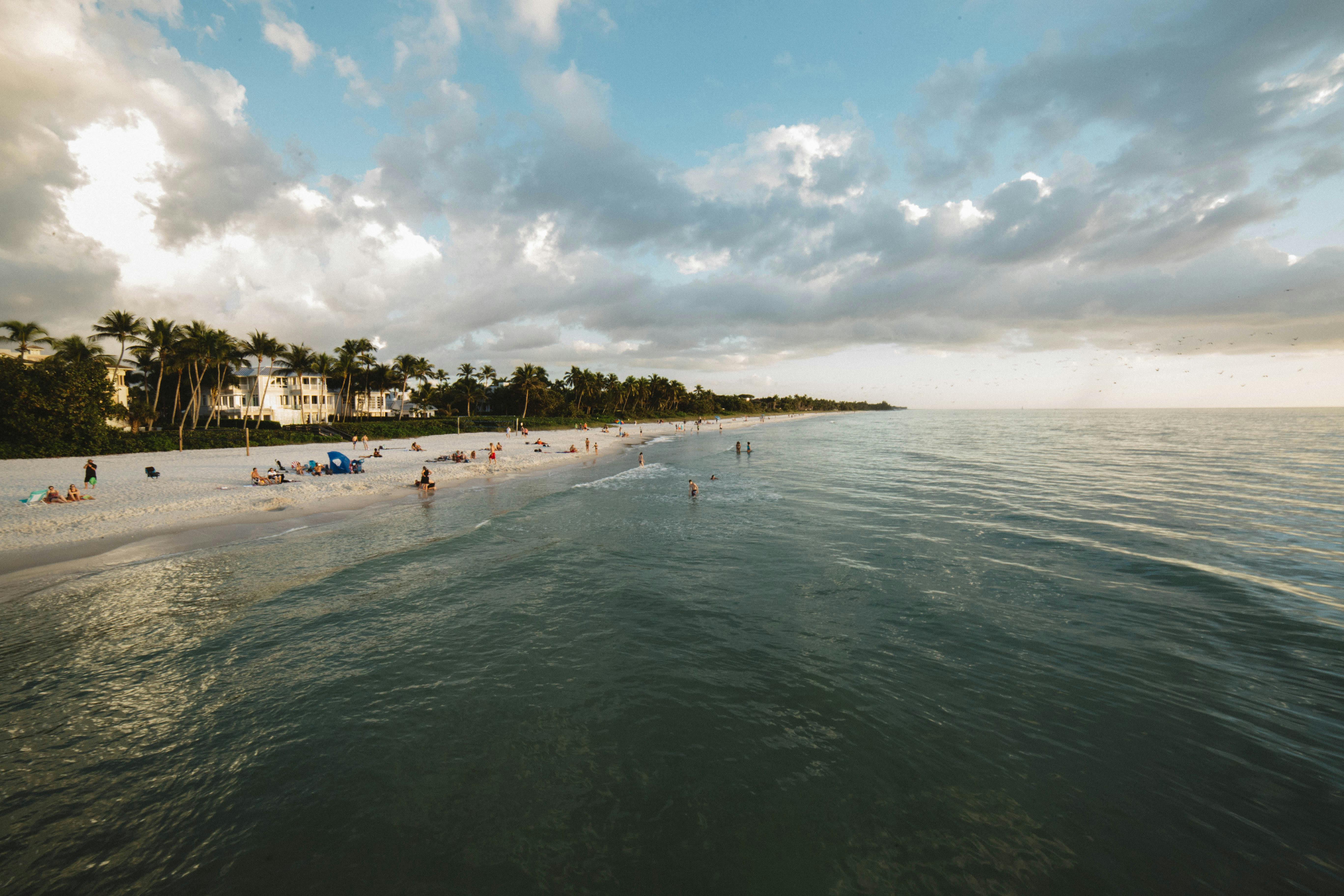 View of Beach Against Cloudy Sky · Free Stock Photo