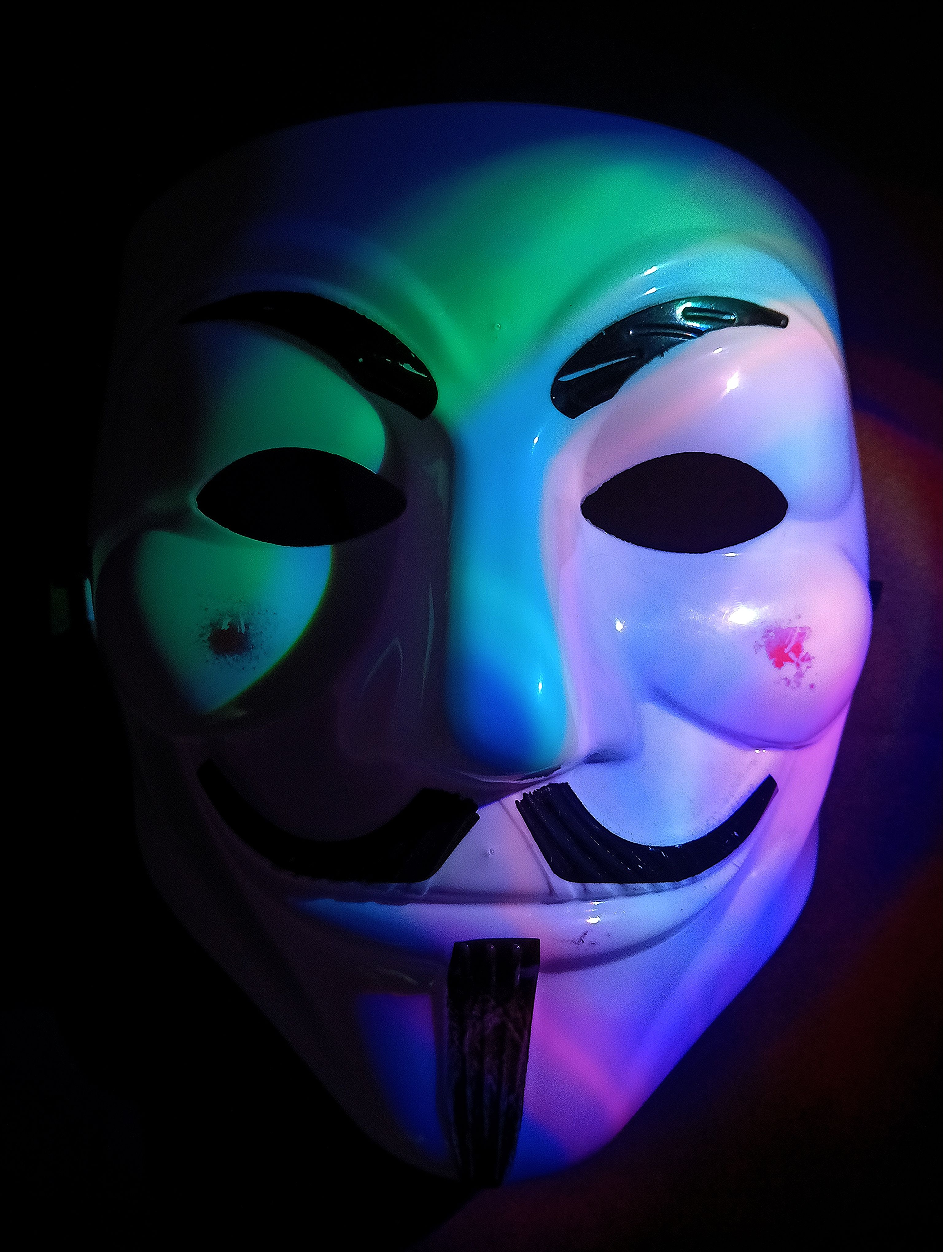 Light on Anonymous Mask · Free Stock Photo