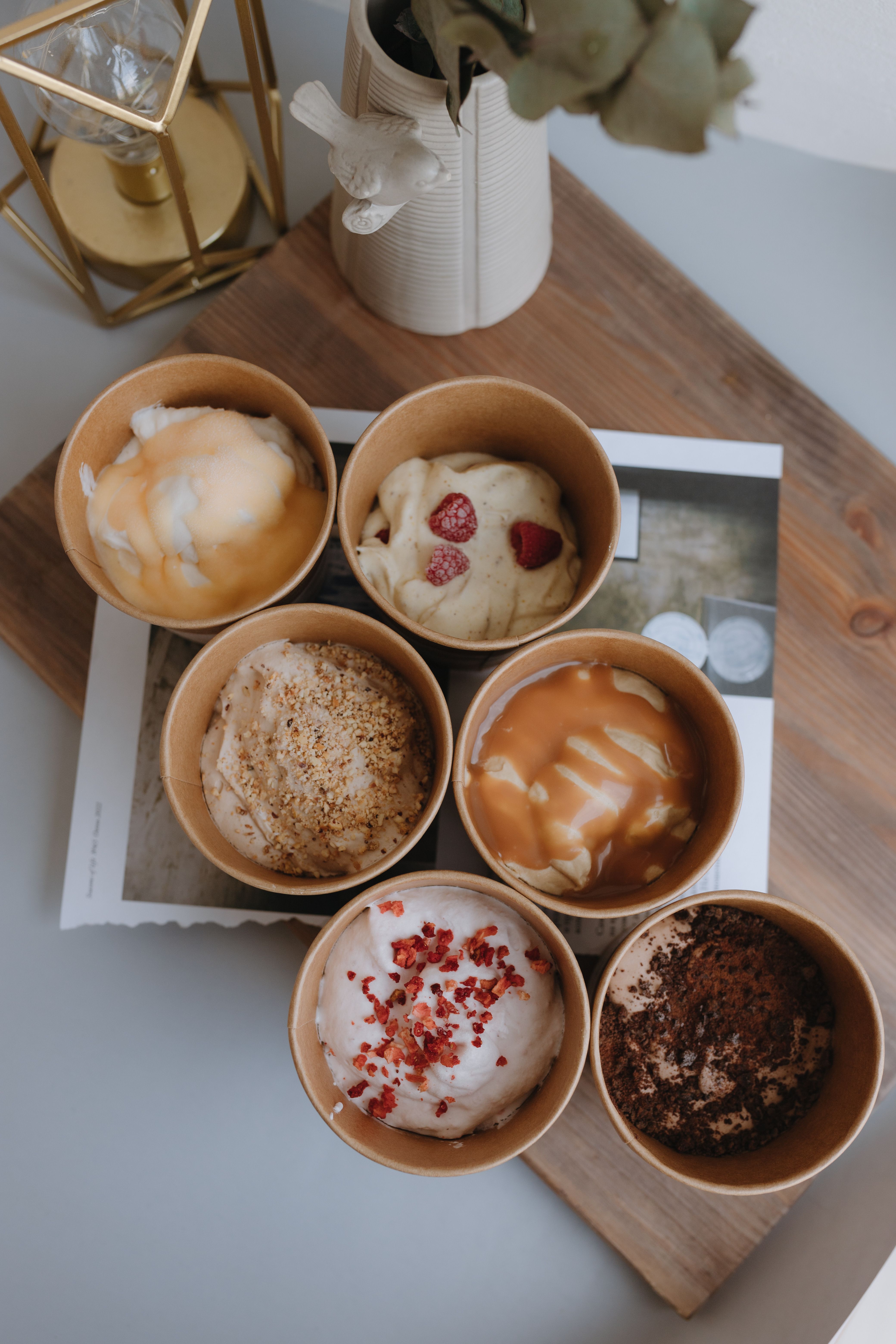 Sweet Ice Creams in Cups · Free Stock Photo