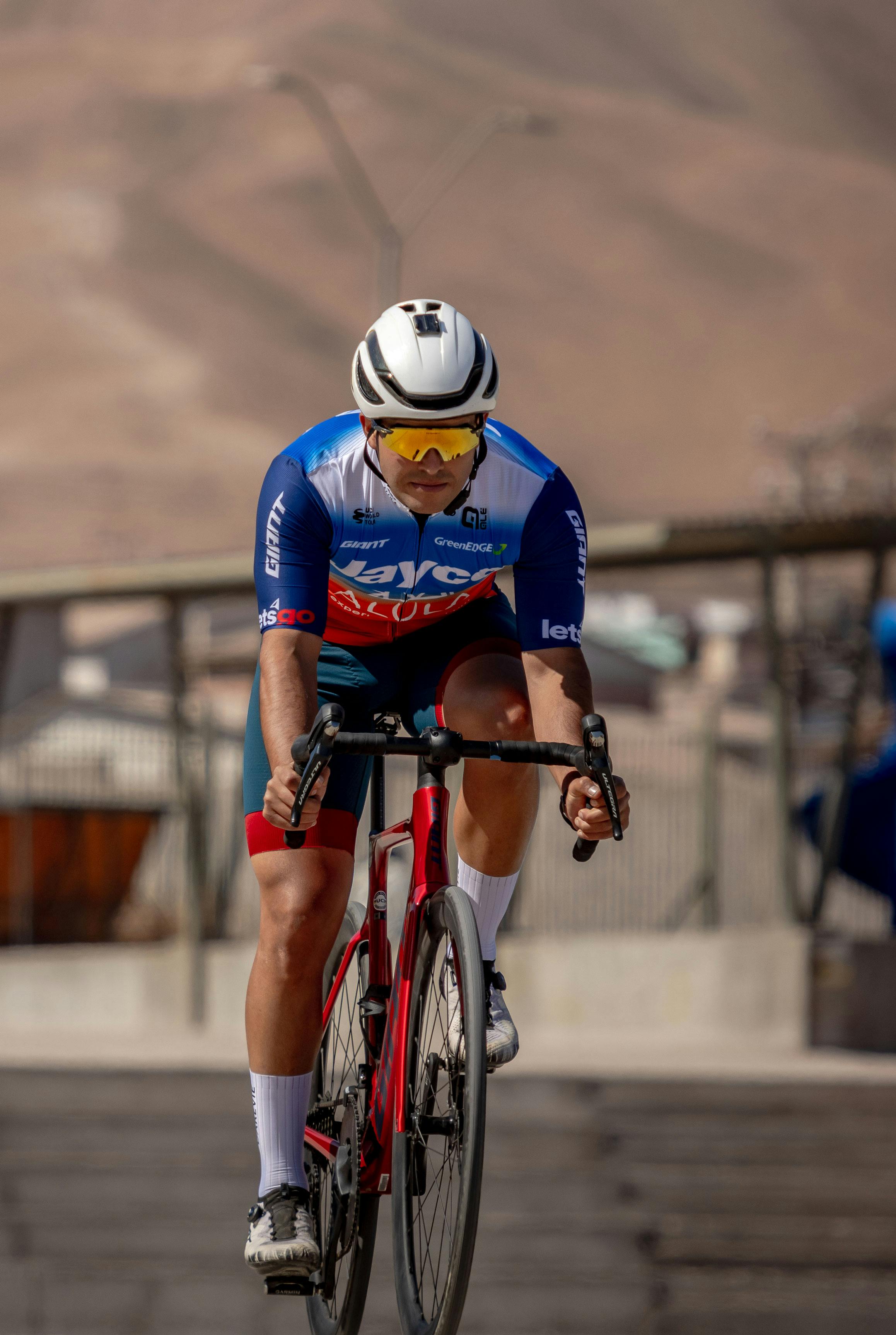 Portrait of Cyclist in Race · Free Stock Photo