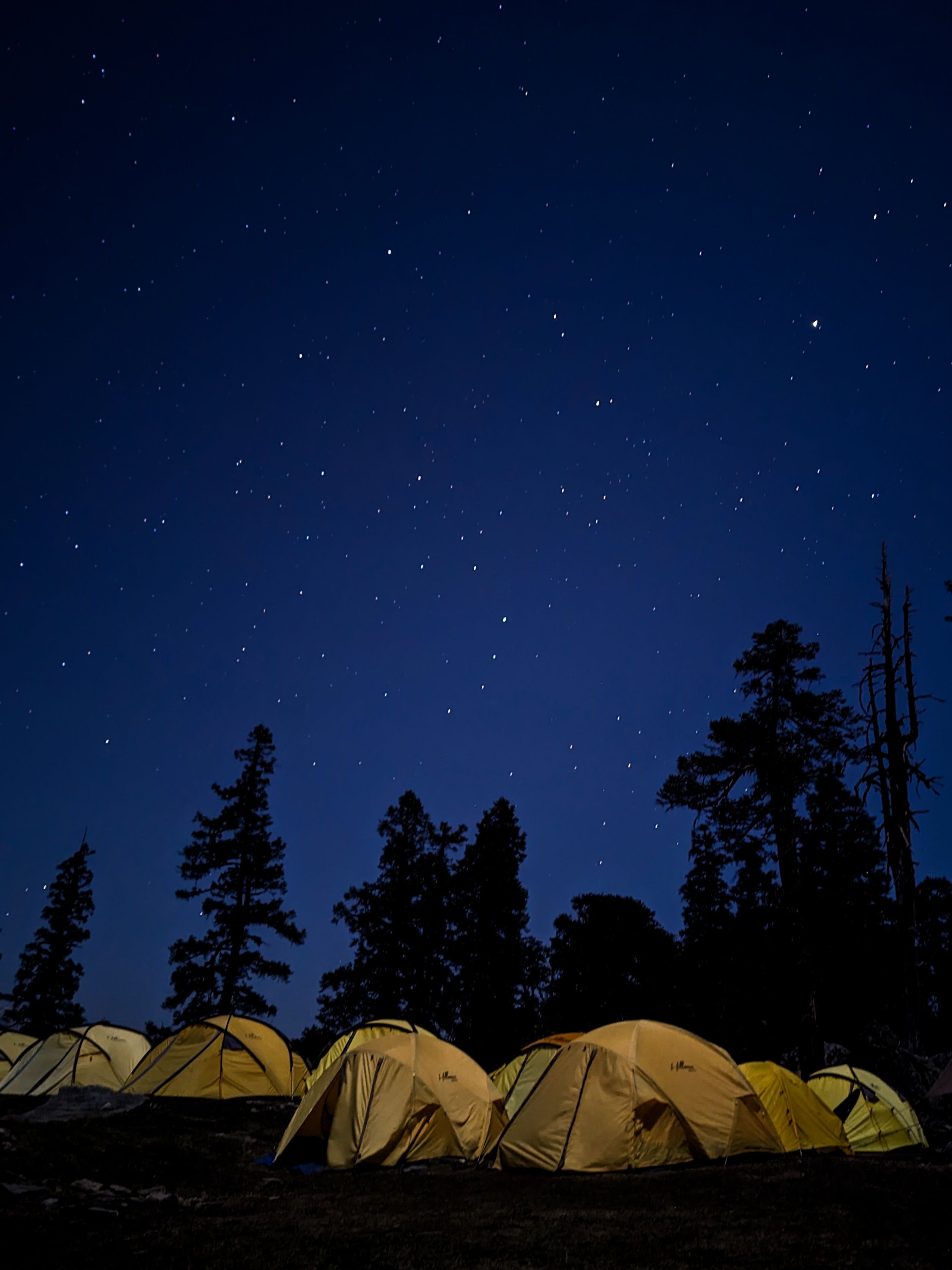 Photo of a Campsite at Night · Free Stock Photo
