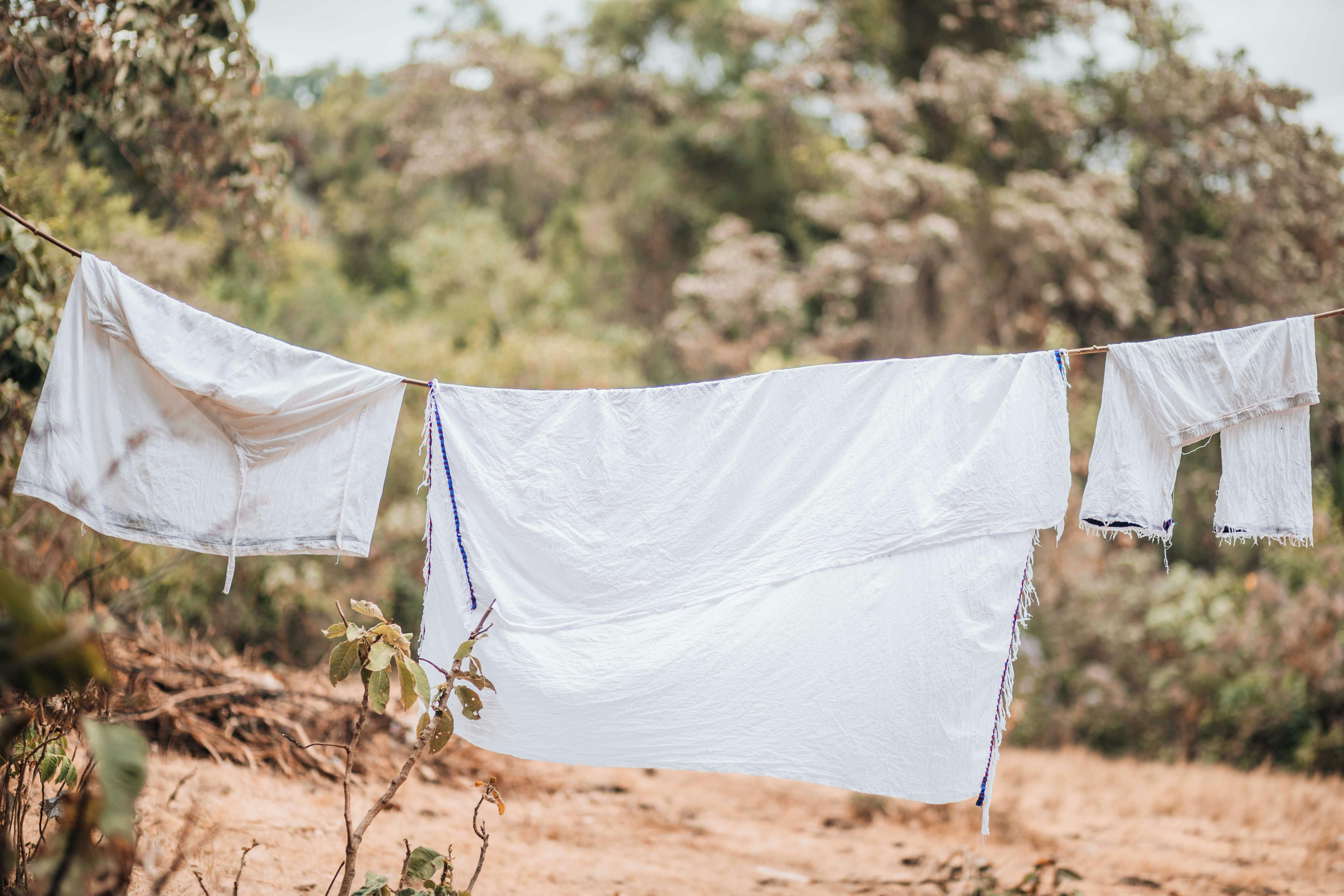 Clothes Drying on String · Free Stock Photo