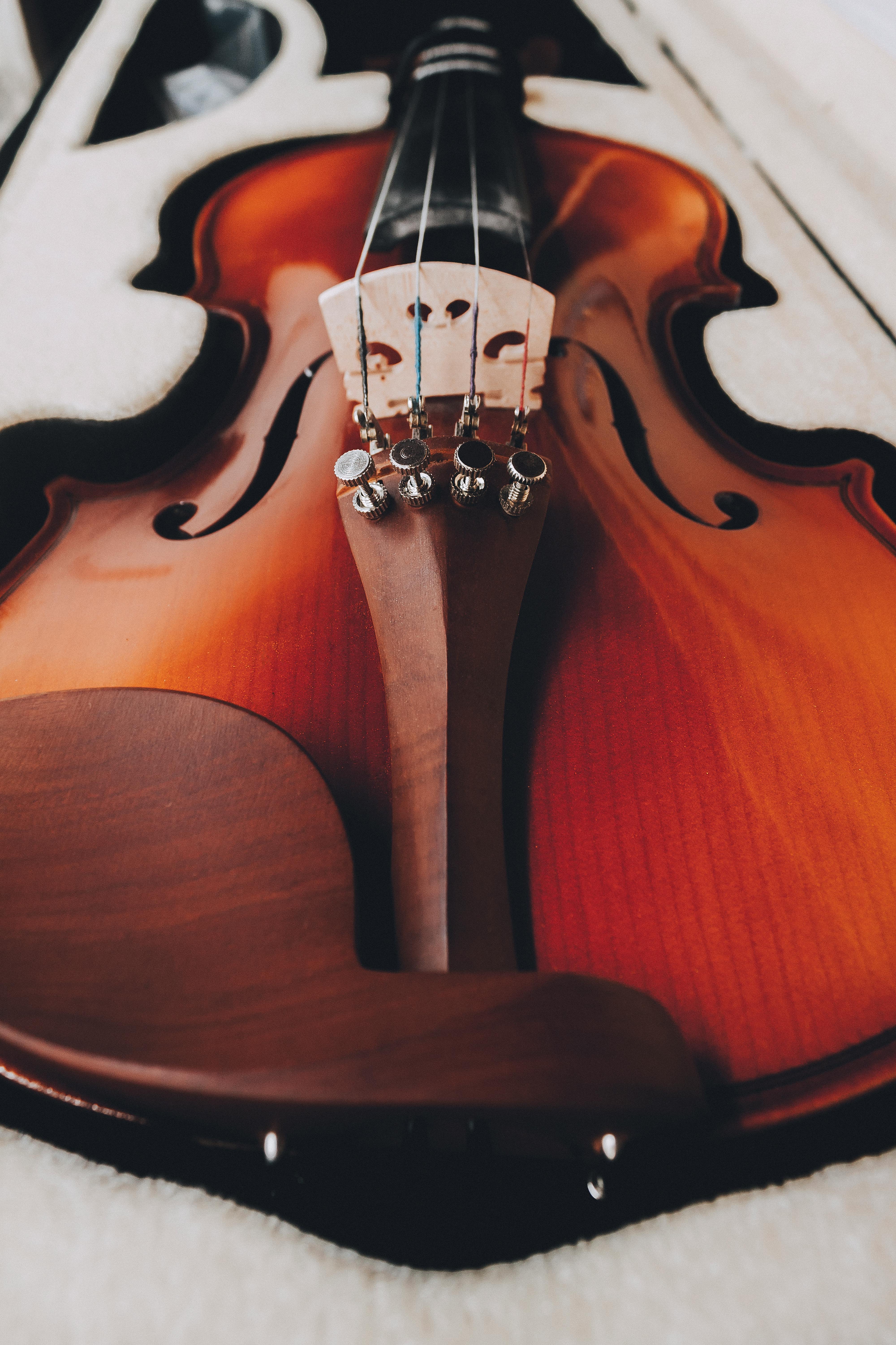 Violin on a Table · Free Stock Photo