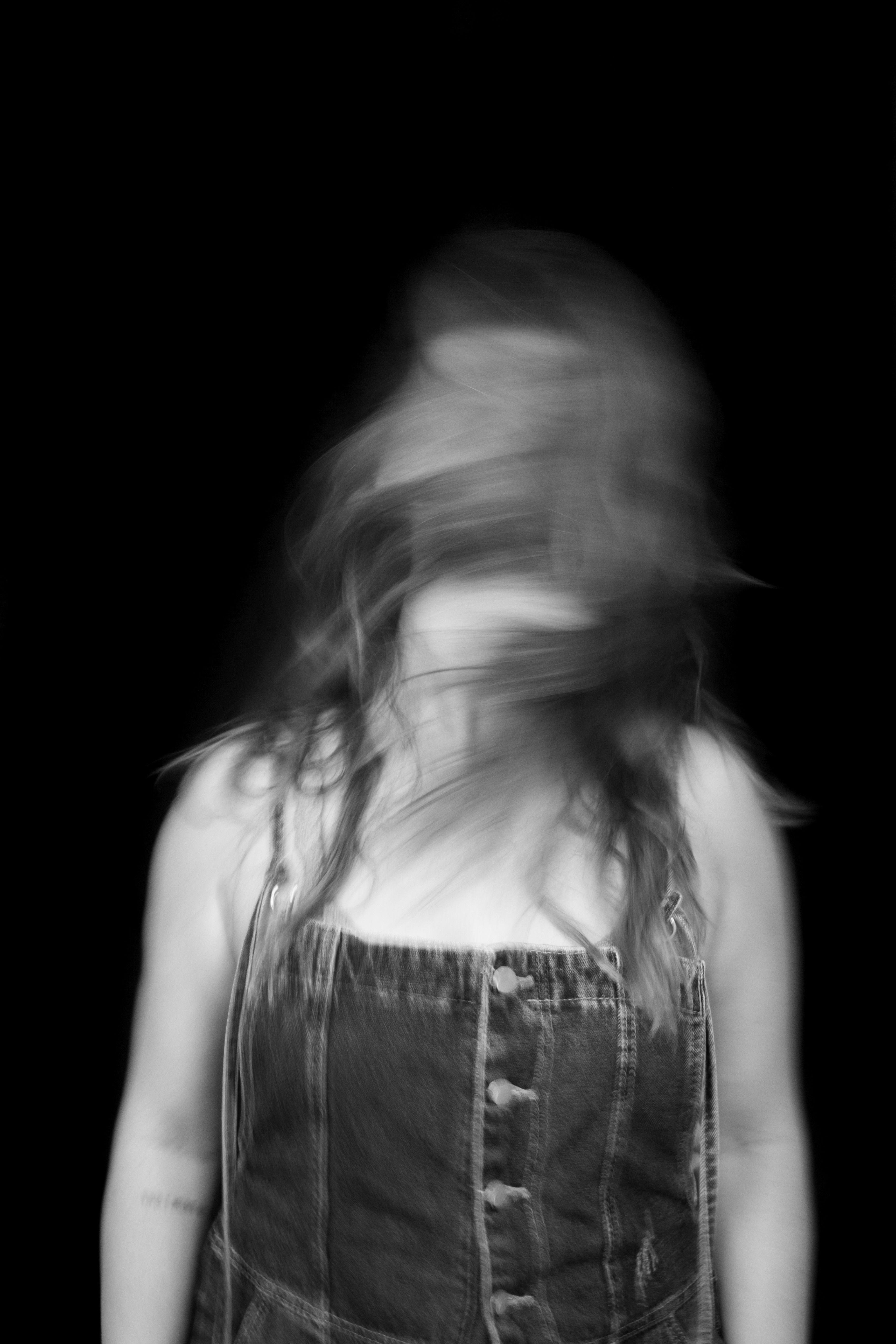Portrait of Woman Moving Head · Free Stock Photo