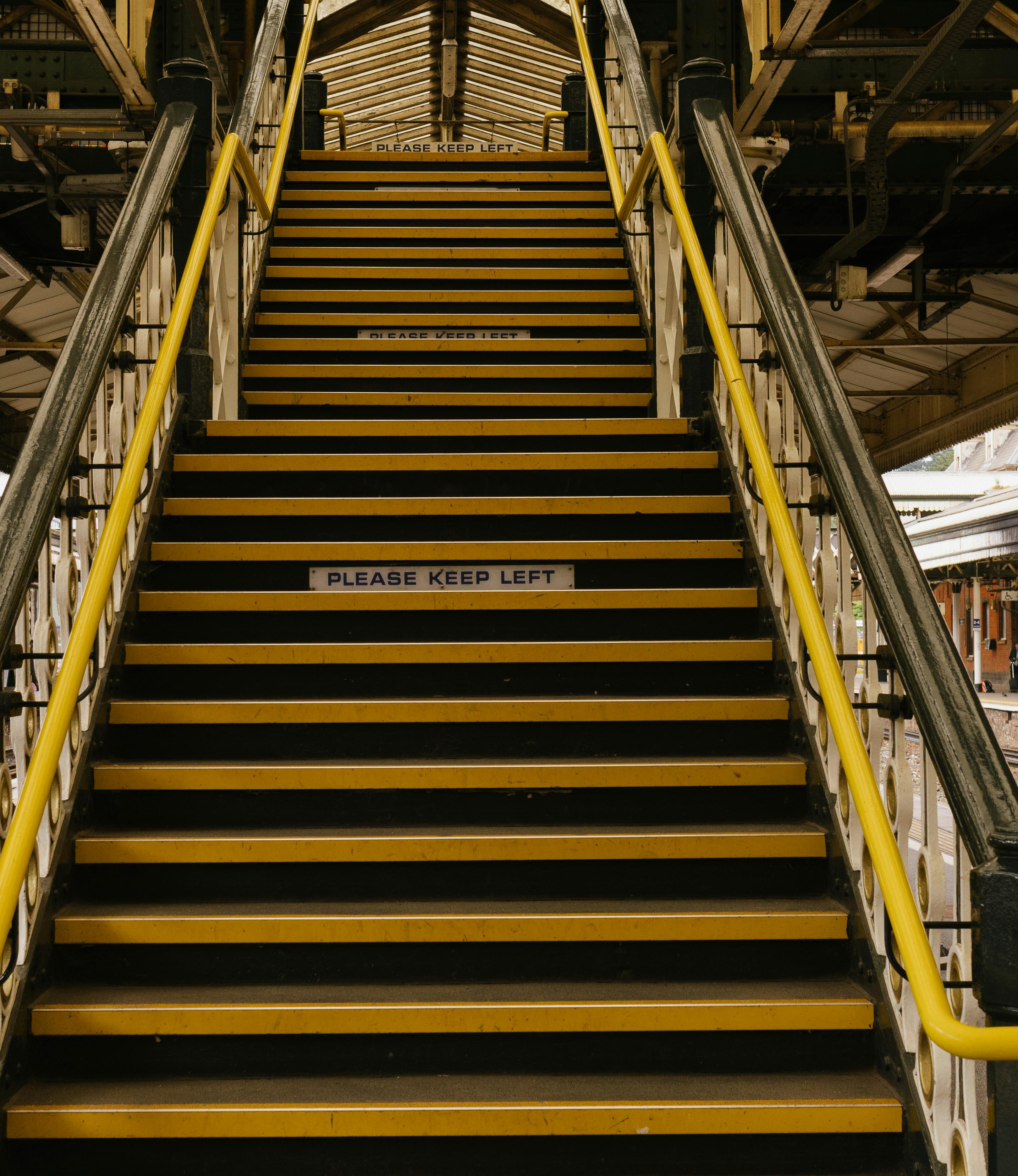 Stairs on a Train Station · Free Stock Photo