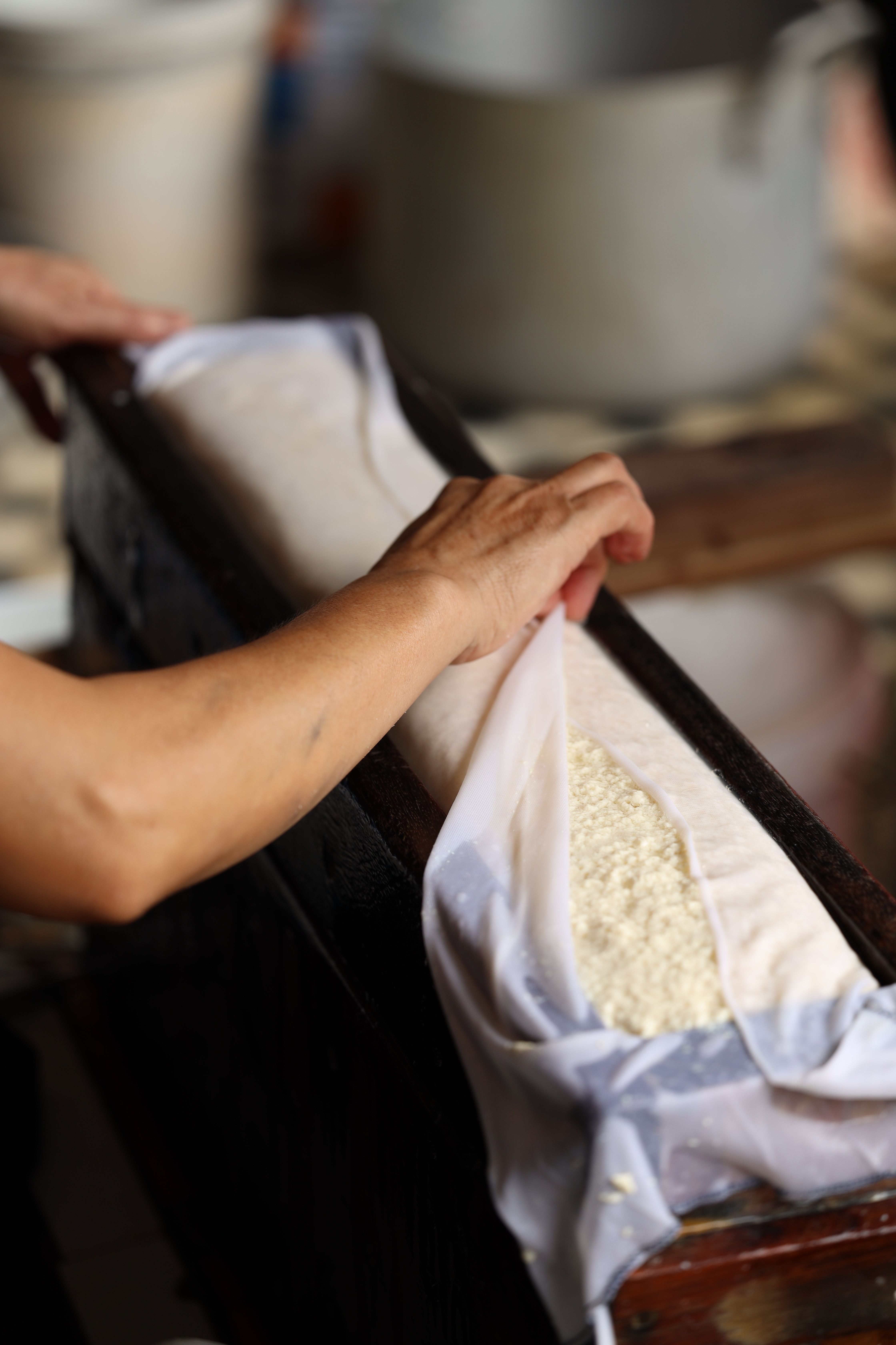 Person Wrapping Dough in Cloth · Free Stock Photo