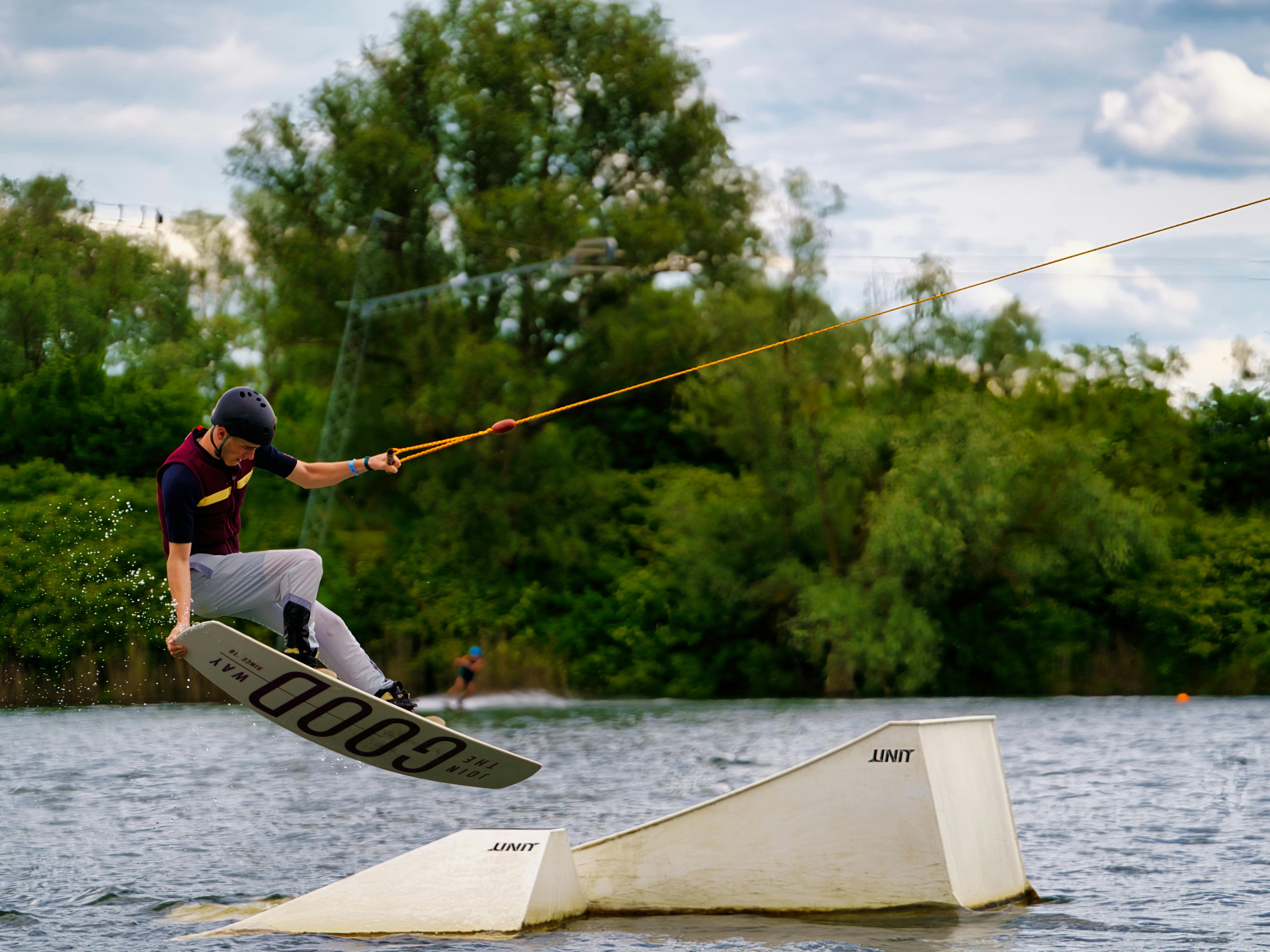 Wakeboarding Man during Jump · Free Stock Photo