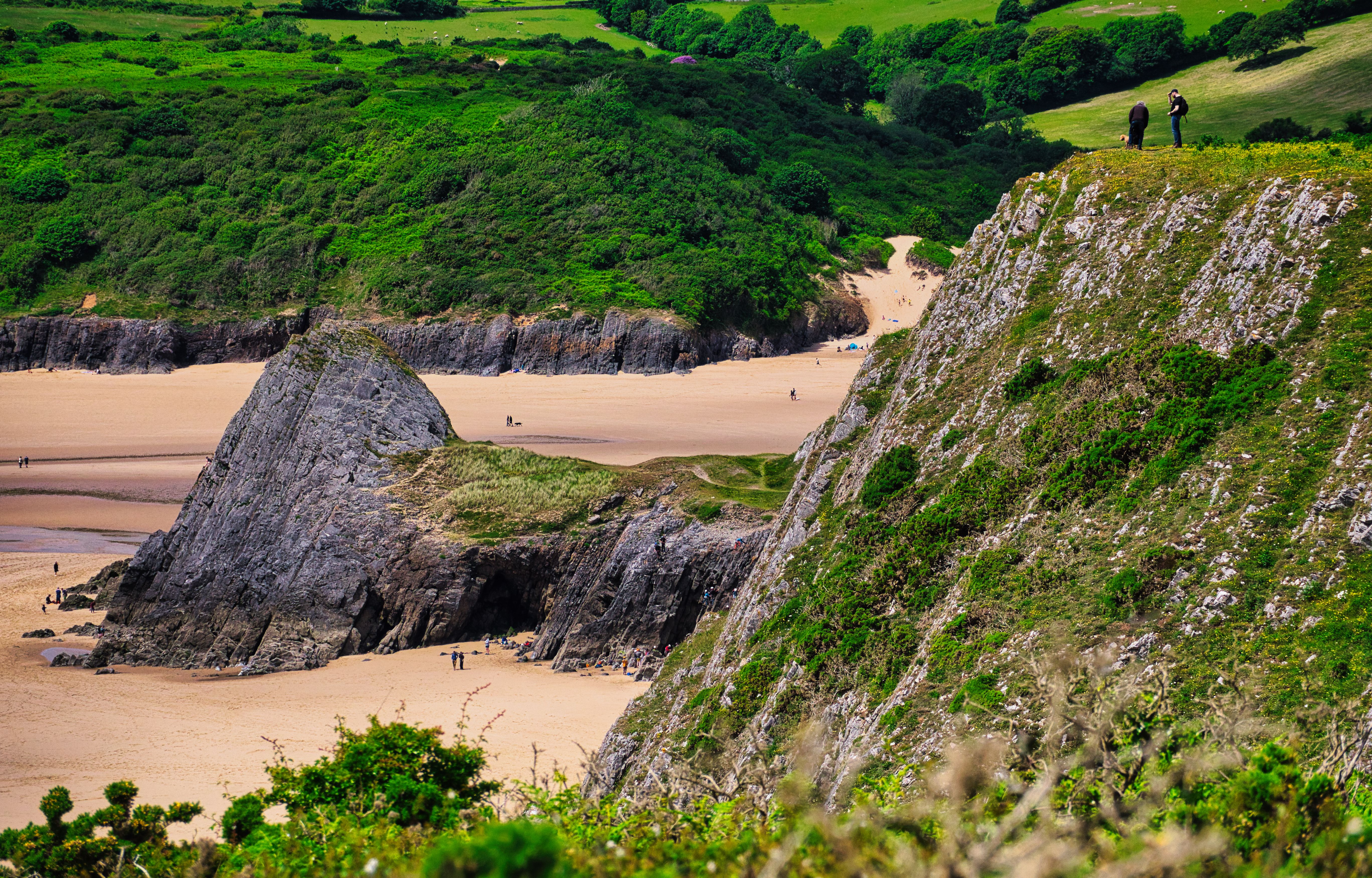Three cliffs on the Gower coast, South Wales. · Free Stock Photo