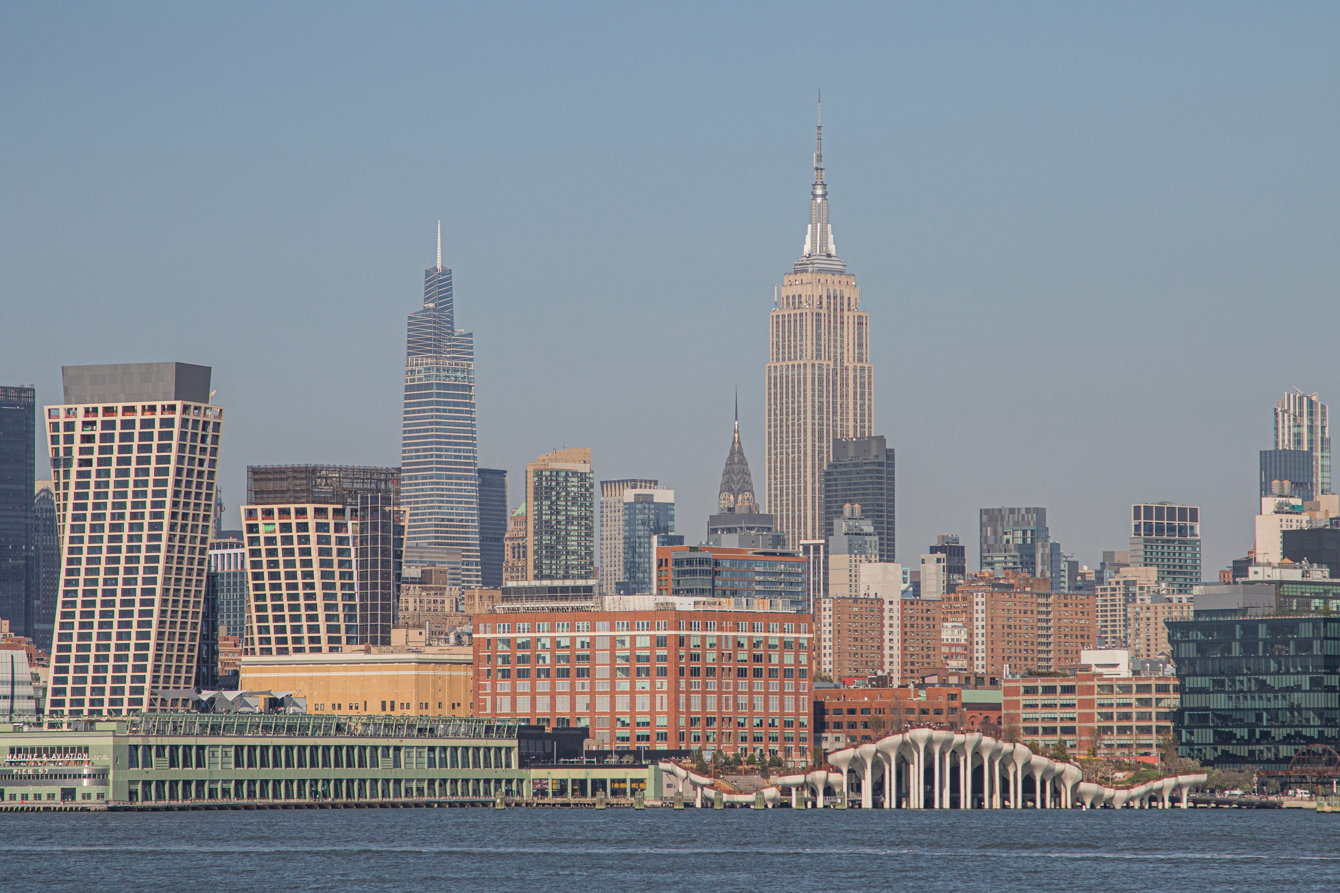 Empire State - Hoboken Waterfront. · Free Stock Photo