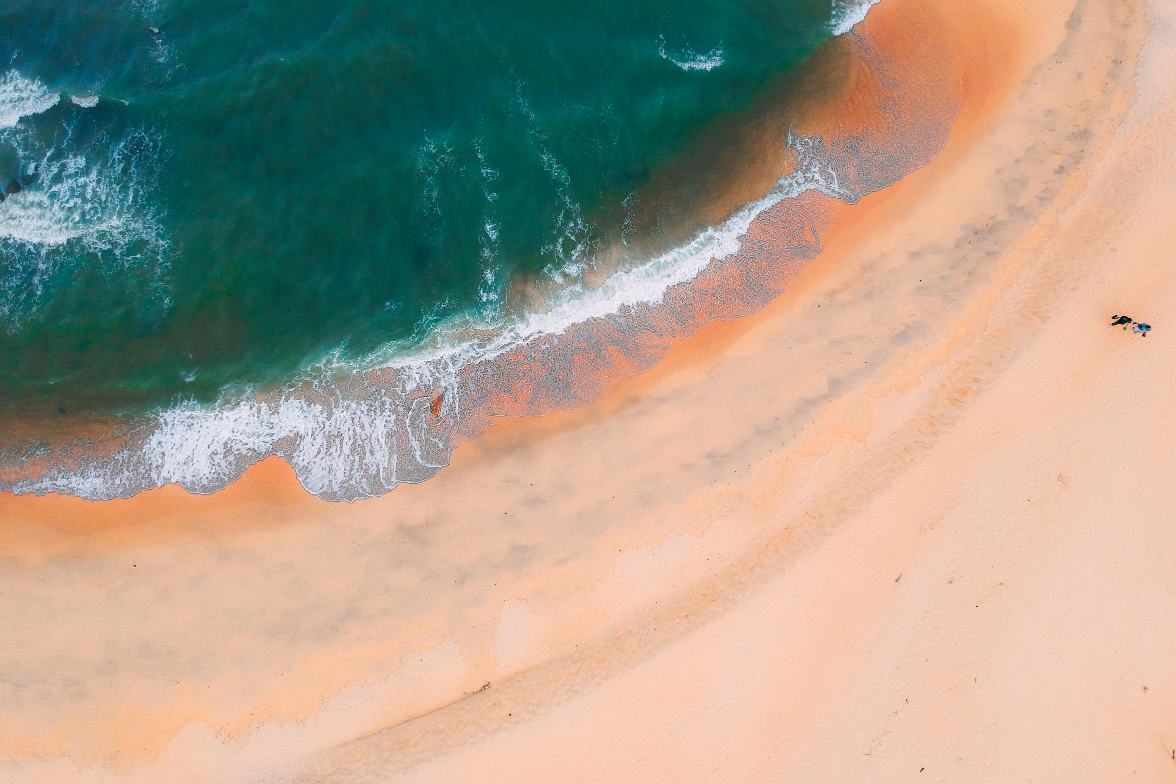 Top View Photo of Seashore · Free Stock Photo