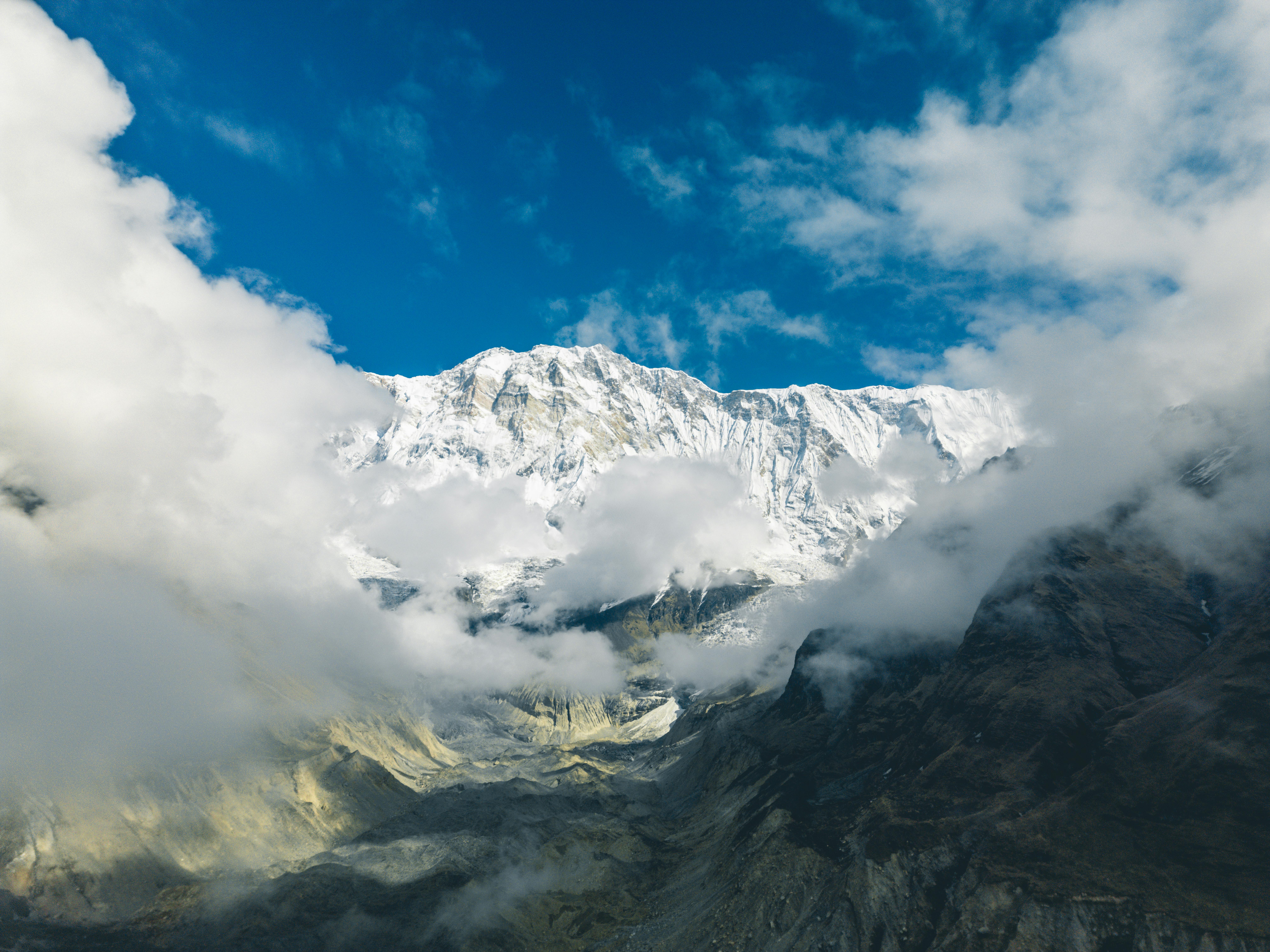 Scenic View of the Annapurna Mountain Range in Nepal · Free Stock Photo