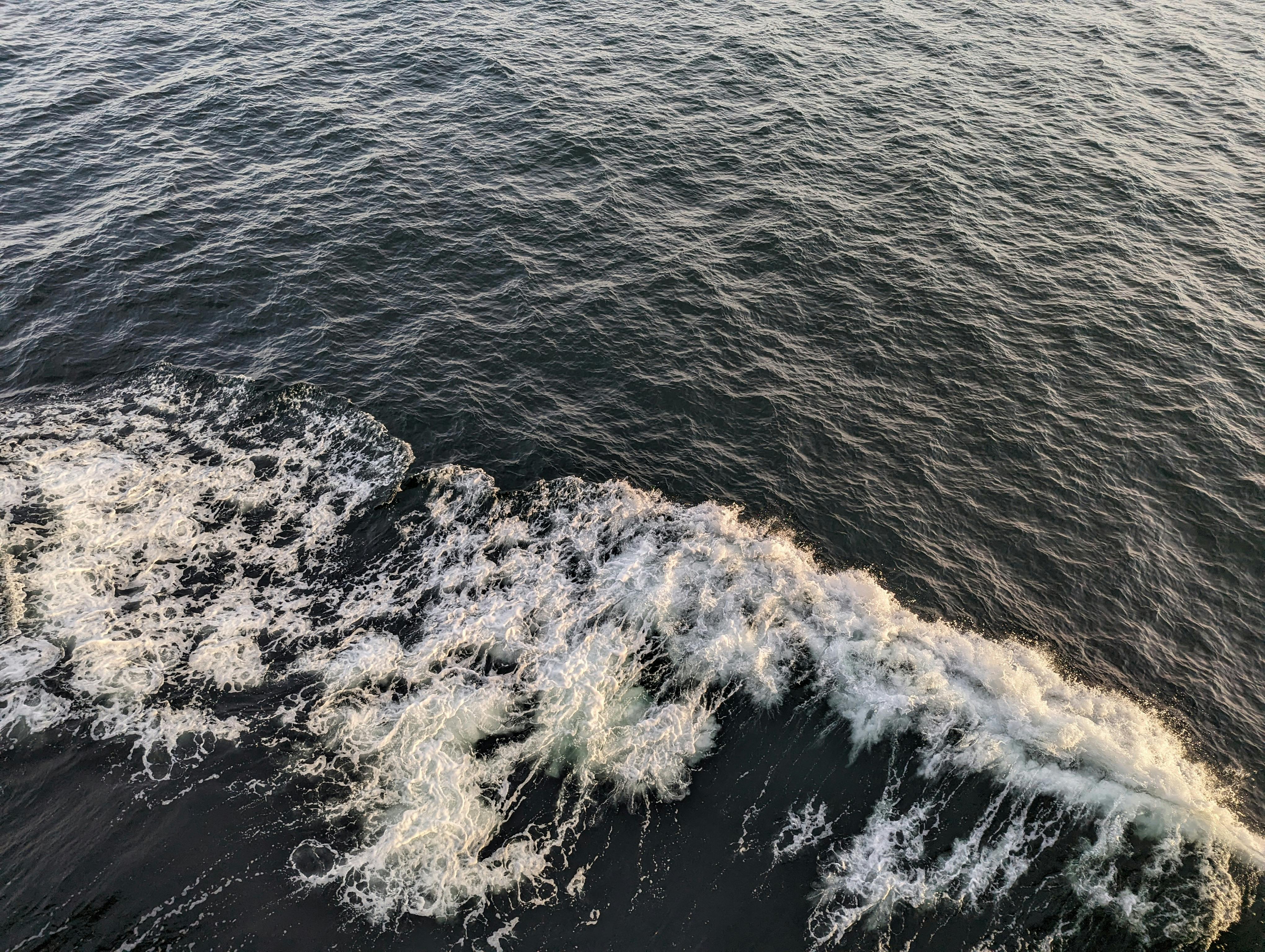 Birds Eye View on a Sea Wave and Rippled Water · Free Stock Photo