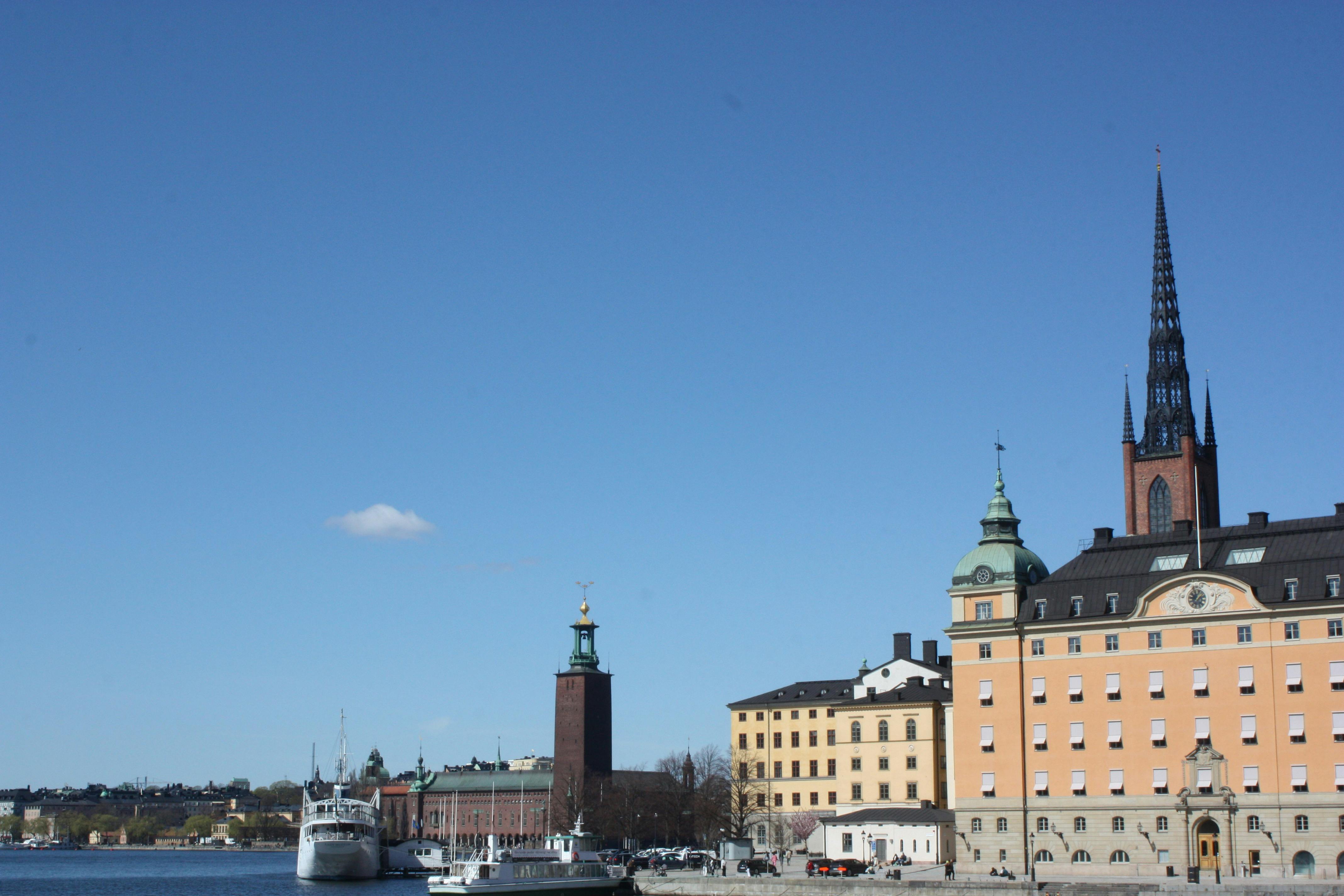 Riverside View of Stockholm Landmarks · Free Stock Photo