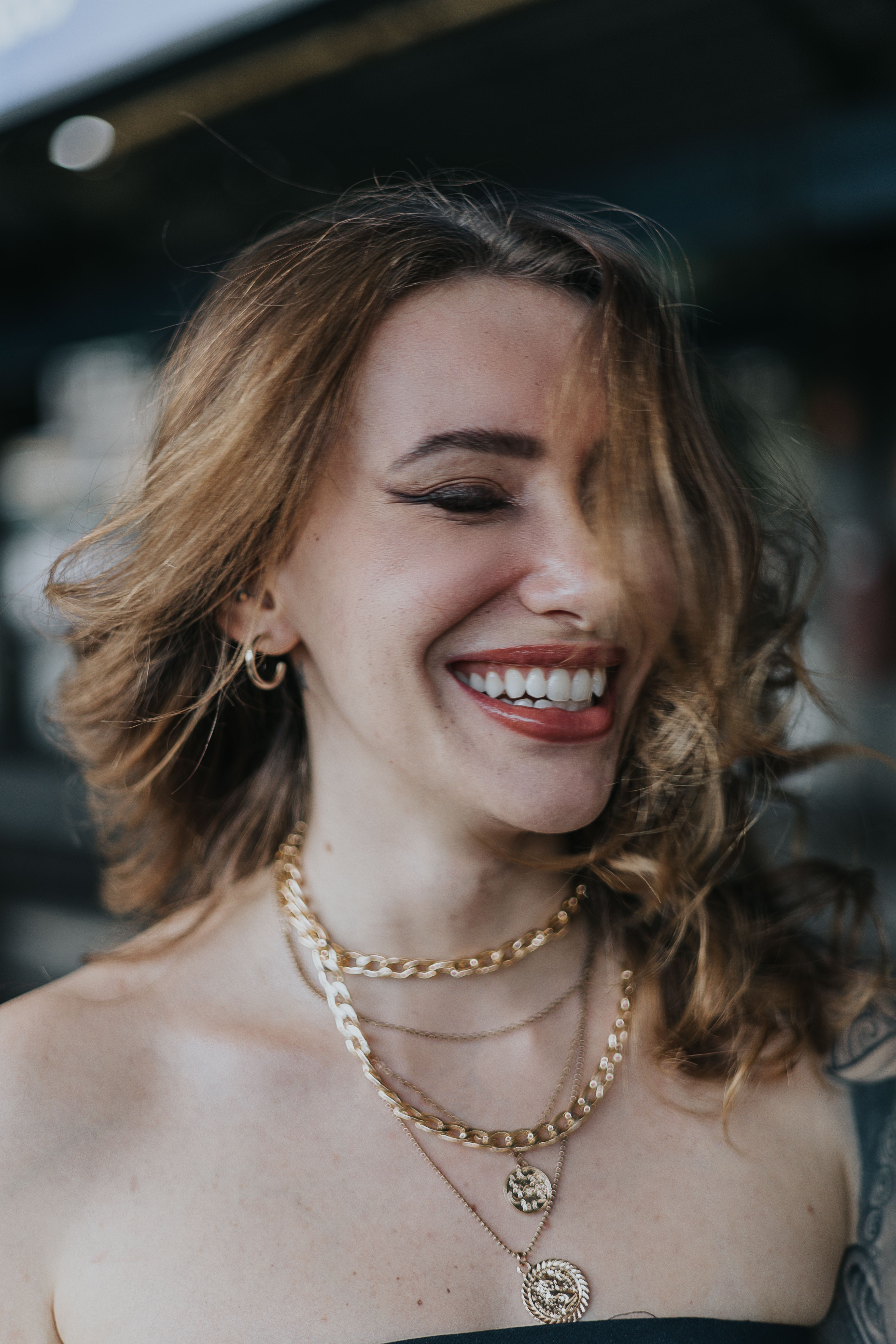 Portrait of a Woman Smiling · Free Stock Photo