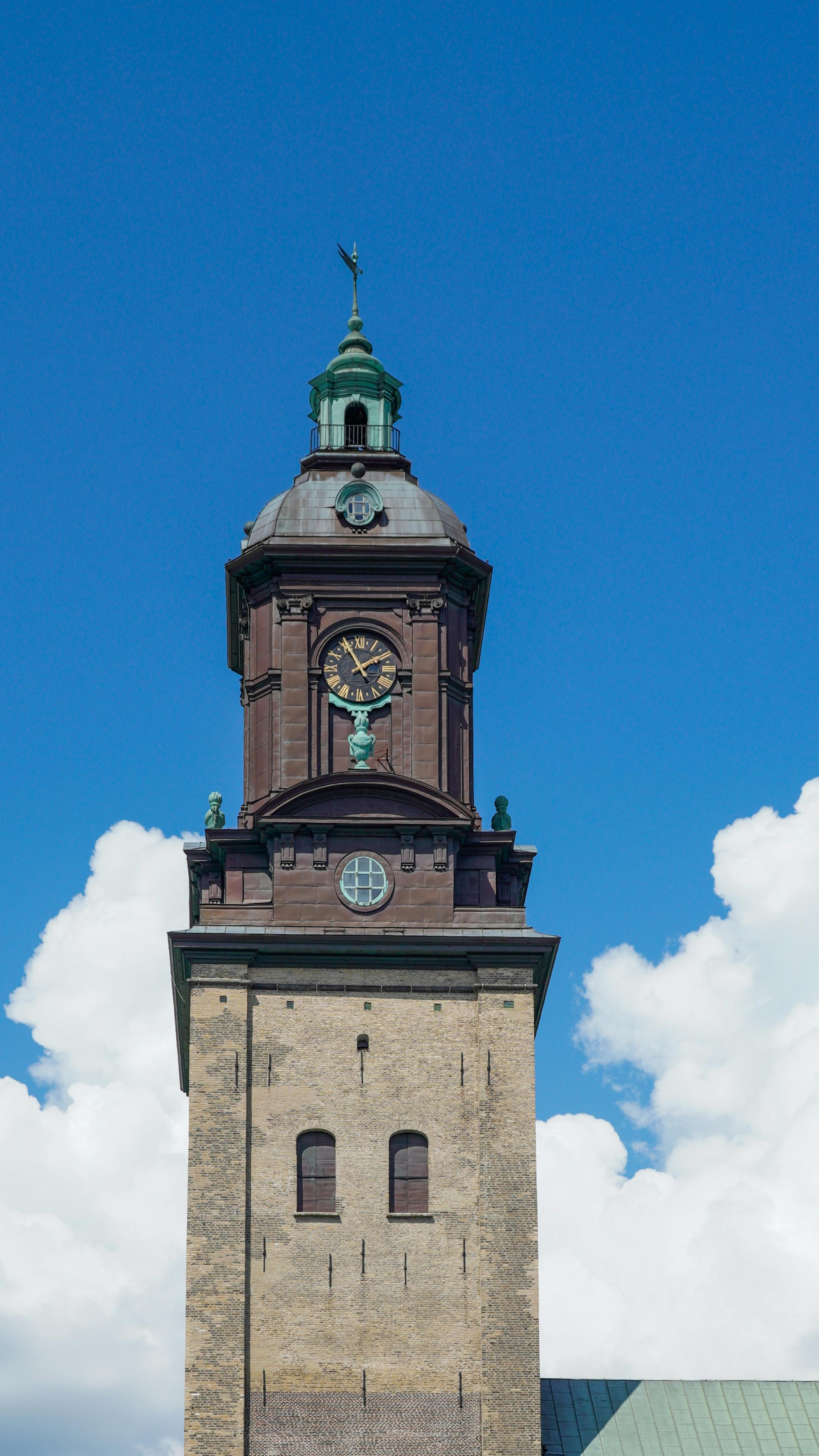 Clock Tower of the German Church in Gothenburg, Sweden · Free Stock Photo
