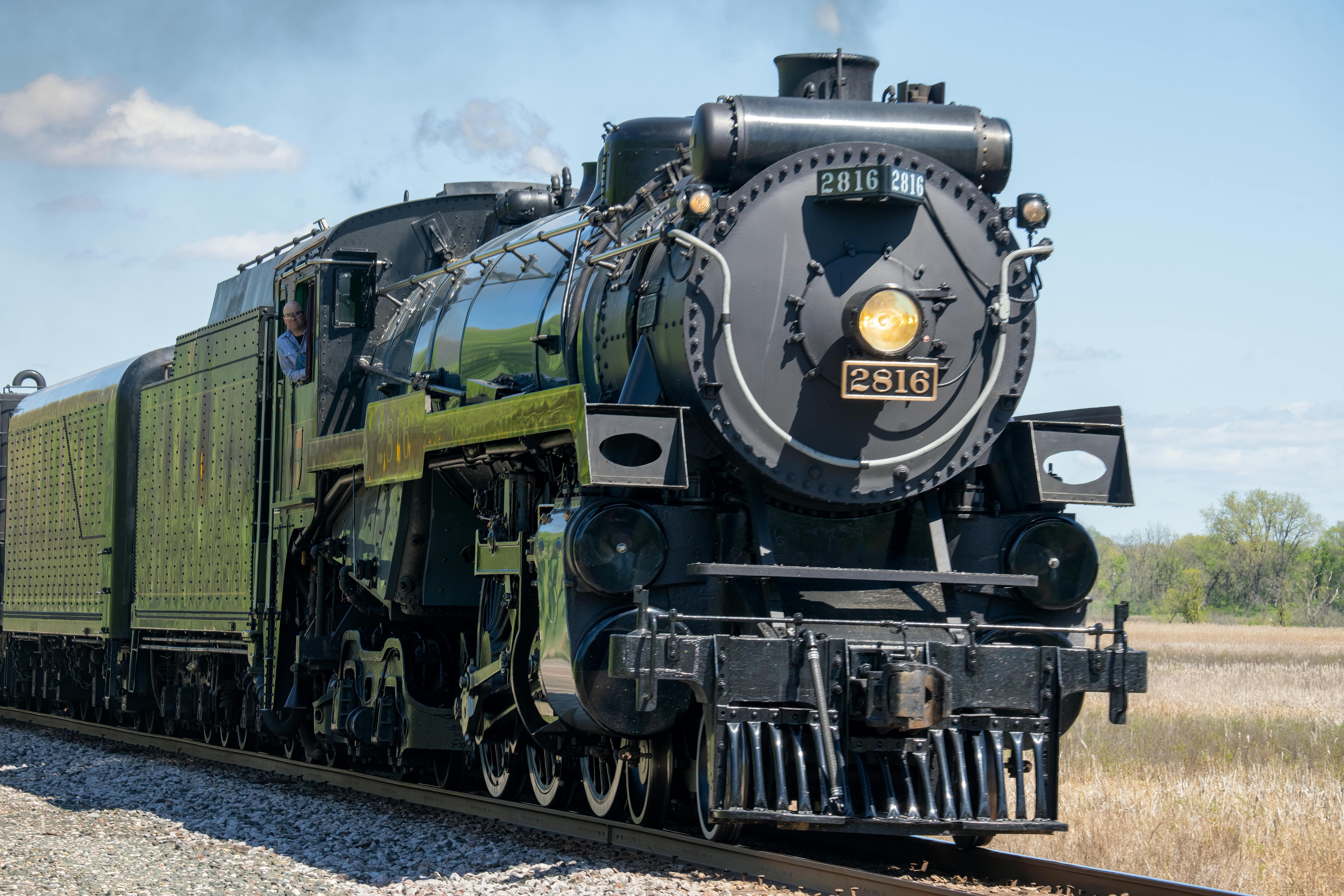 Vintage Train on Railway · Free Stock Photo
