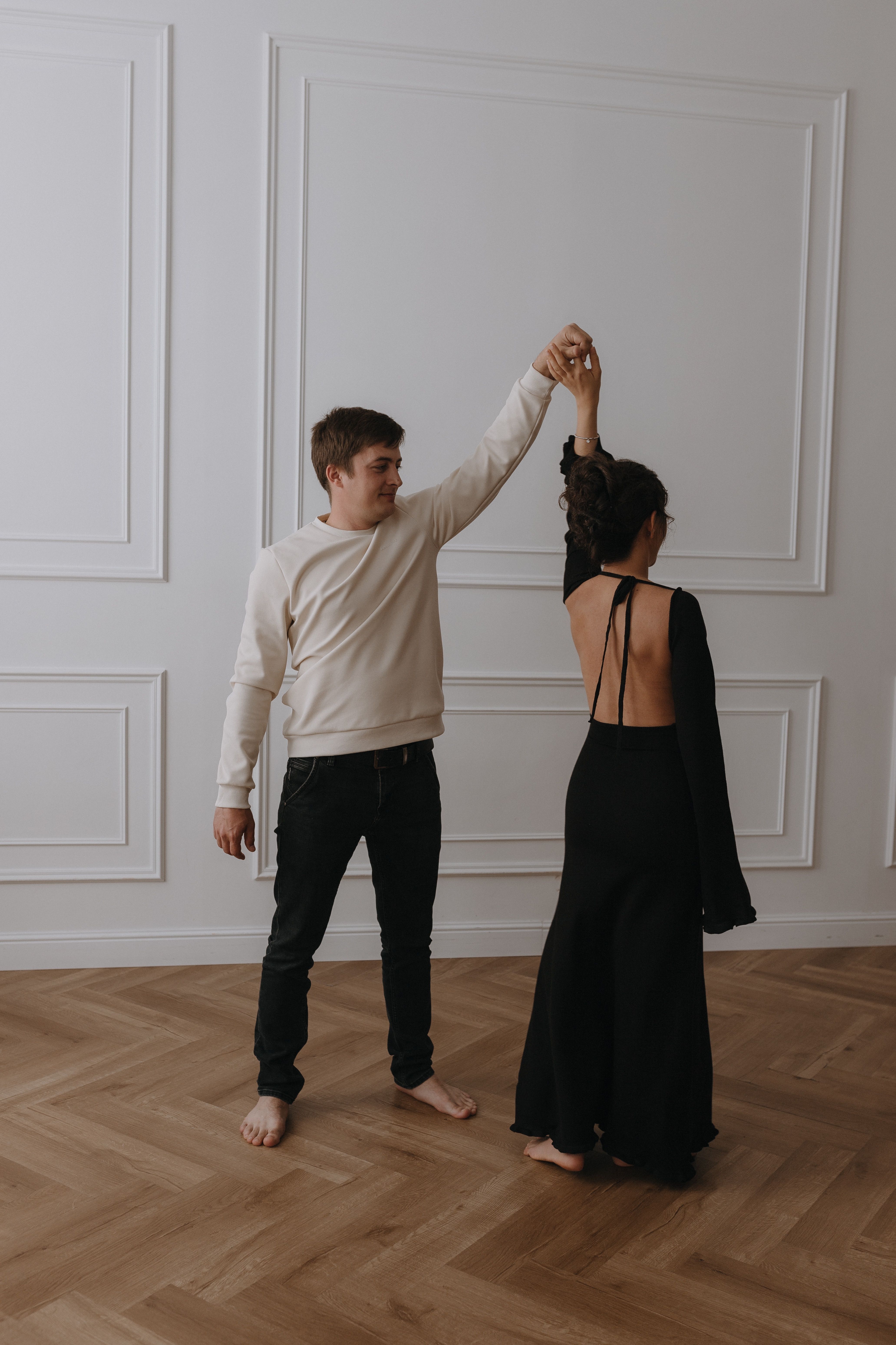 Woman in Dress Dancing with Man · Free Stock Photo