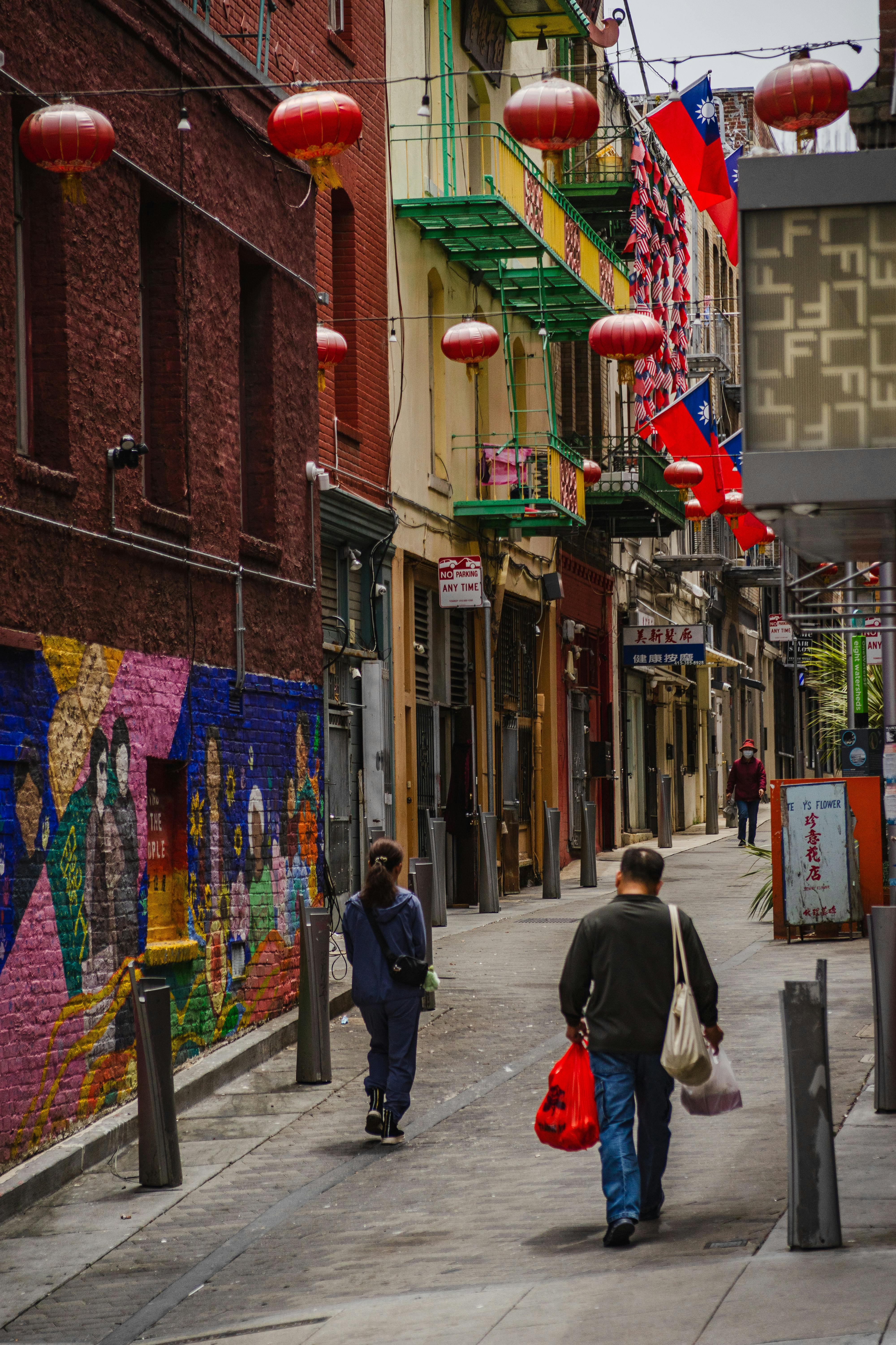 Lanterns Decorating Street · Free Stock Photo