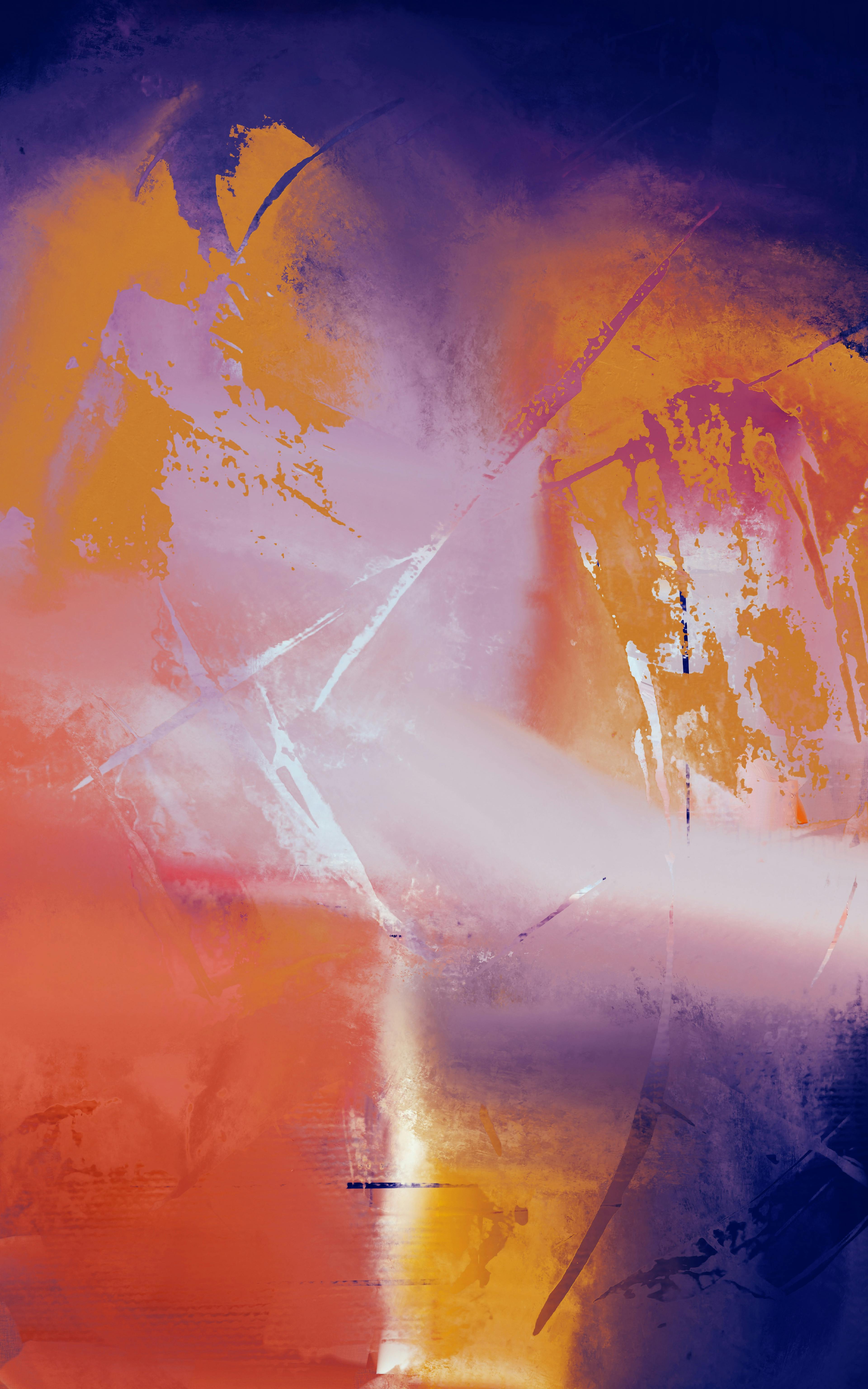 Unique Abstract Painting on Canvas · Free Stock Photo