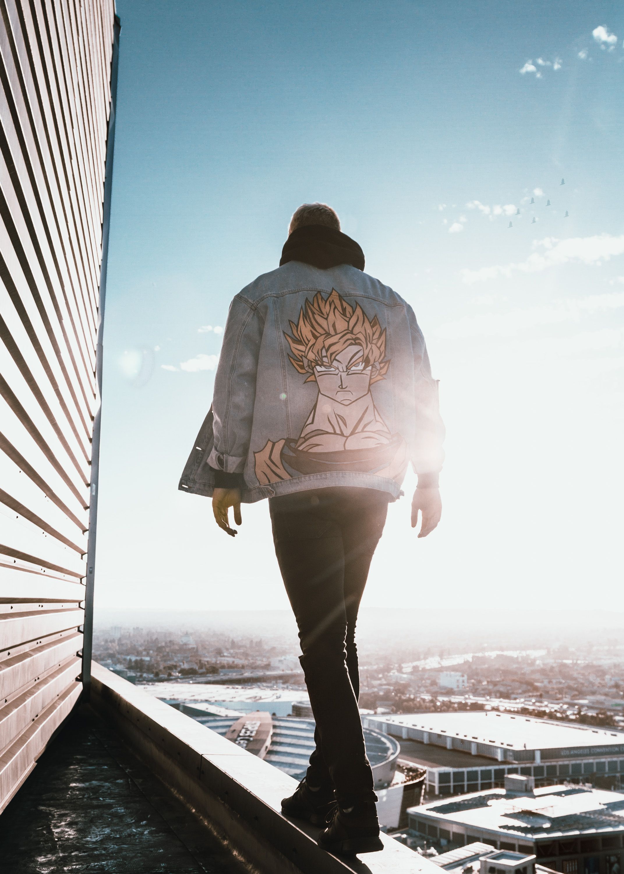 Man Standing On Edge Of A Building · Free Stock Photo