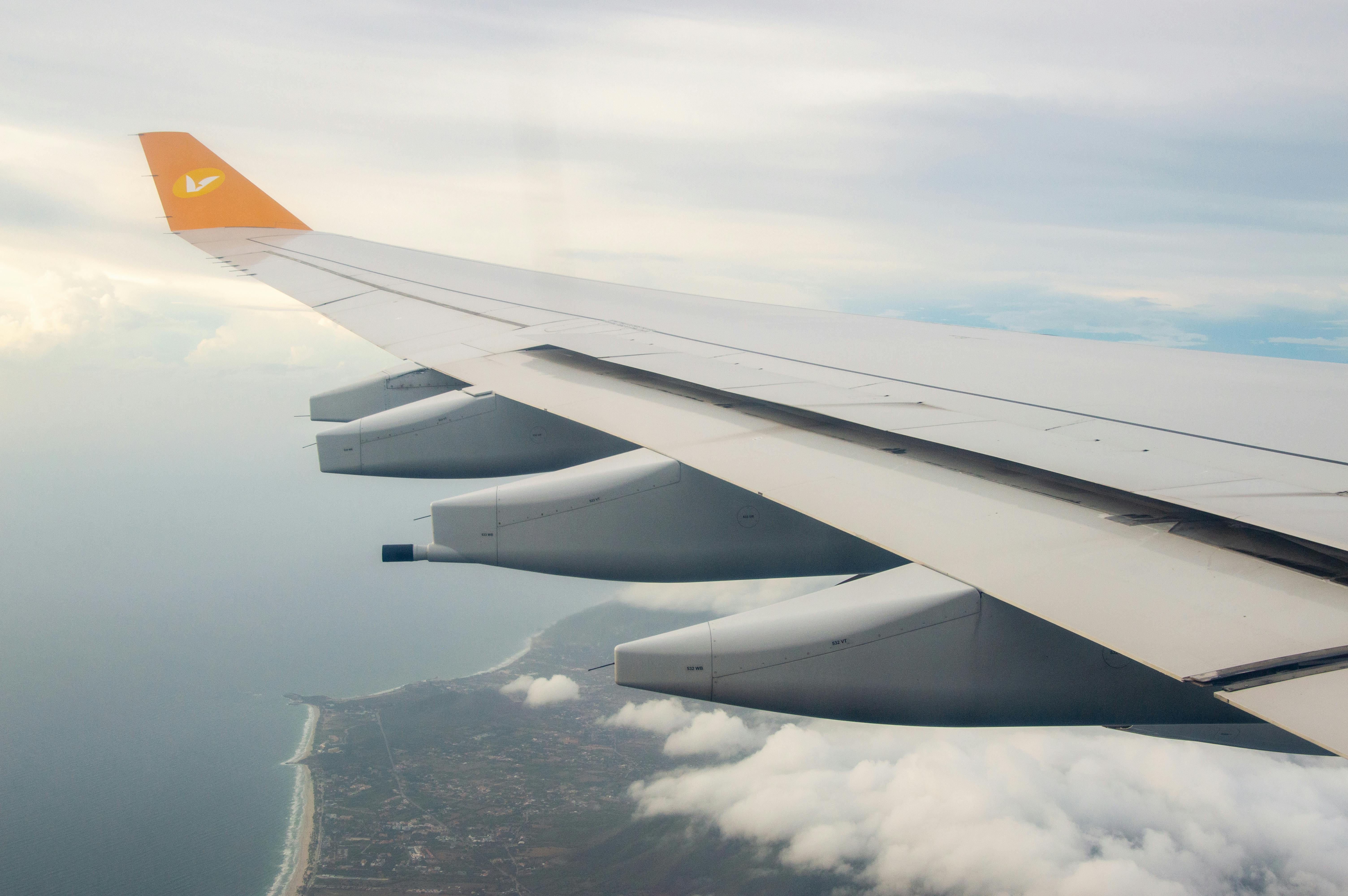 Wing of Airbus Airplane · Free Stock Photo
