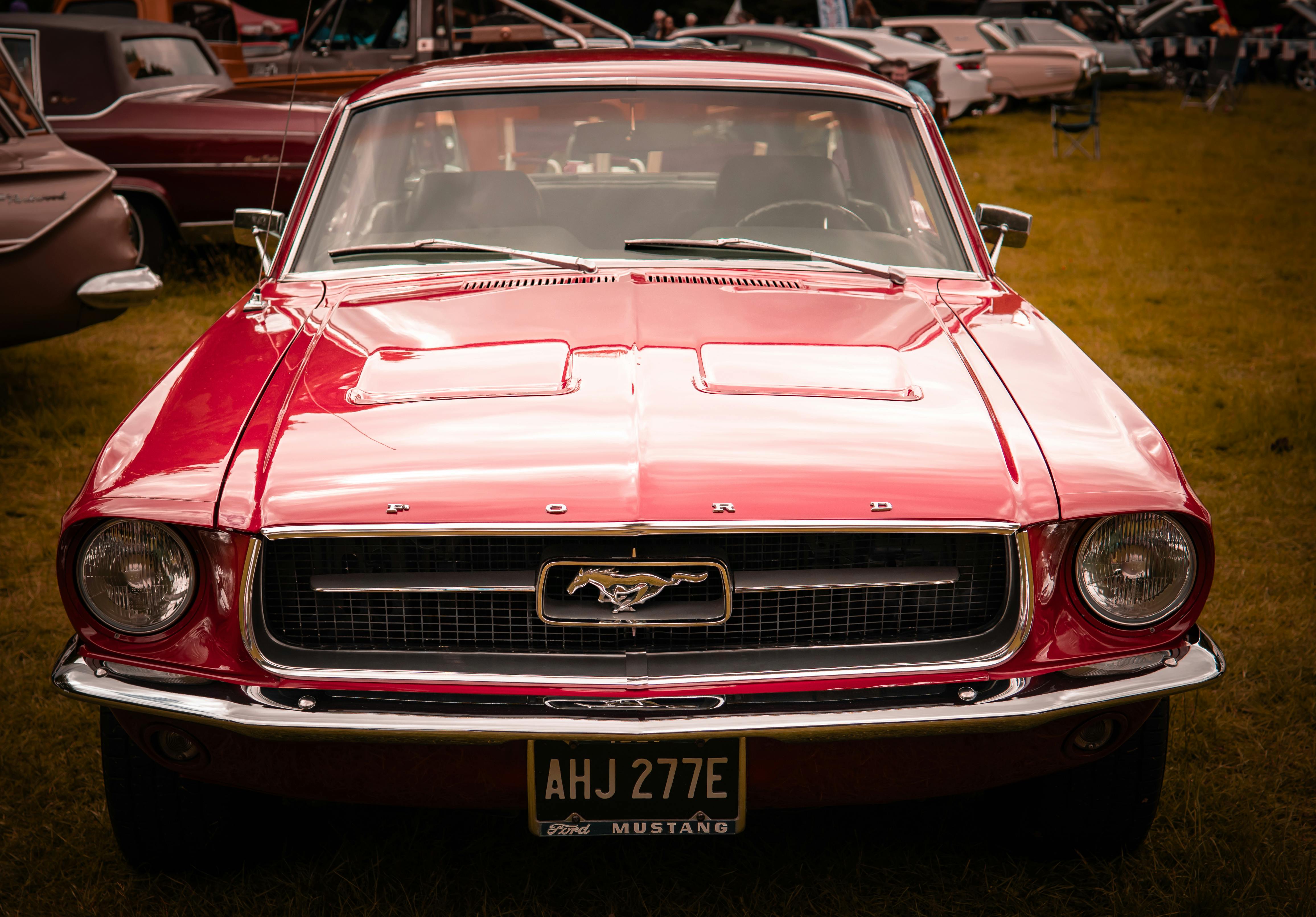 Red, Vintage Ford Mustang · Free Stock Photo