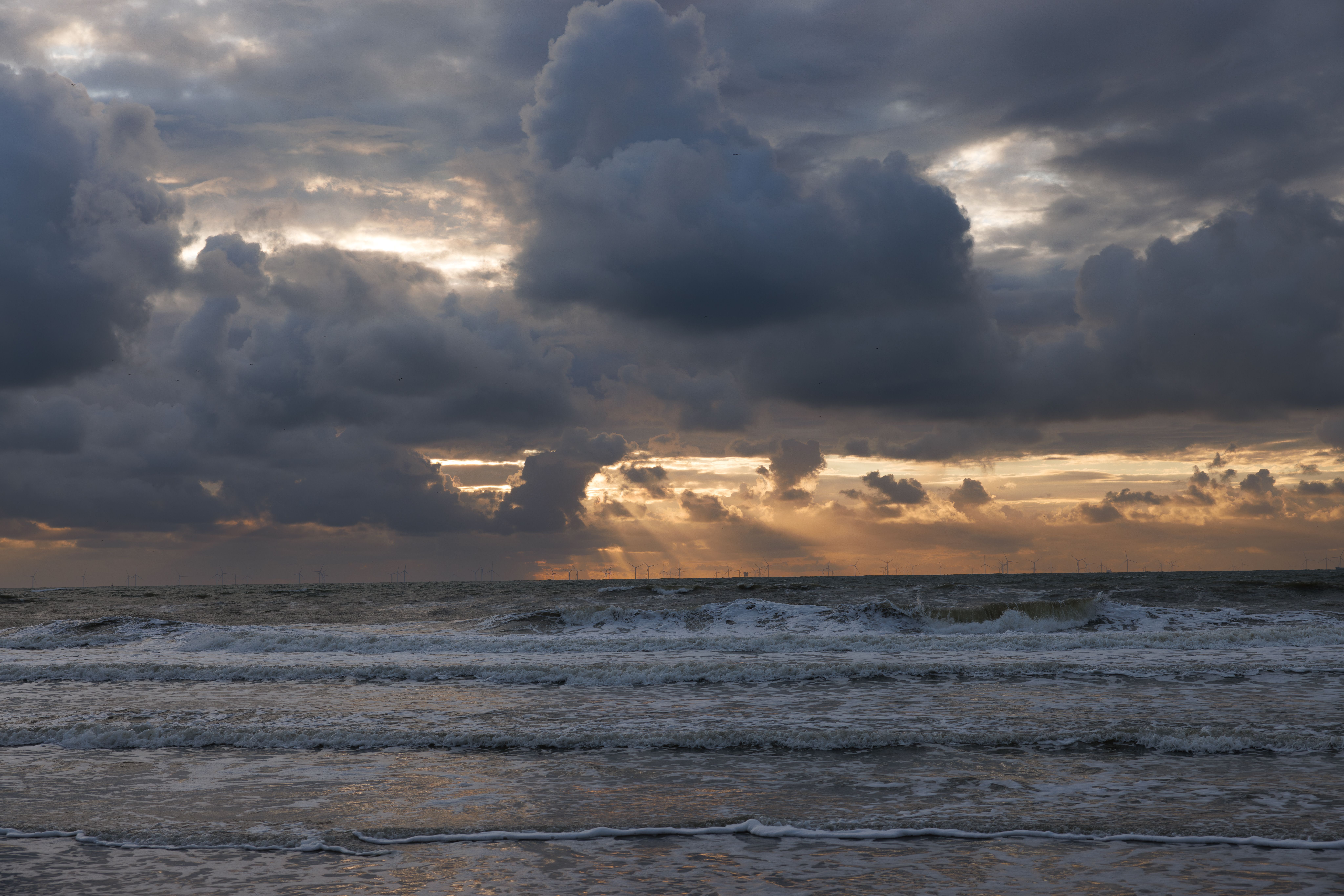 Bird's Eye View of Ocean During Sunset · Free Stock Photo