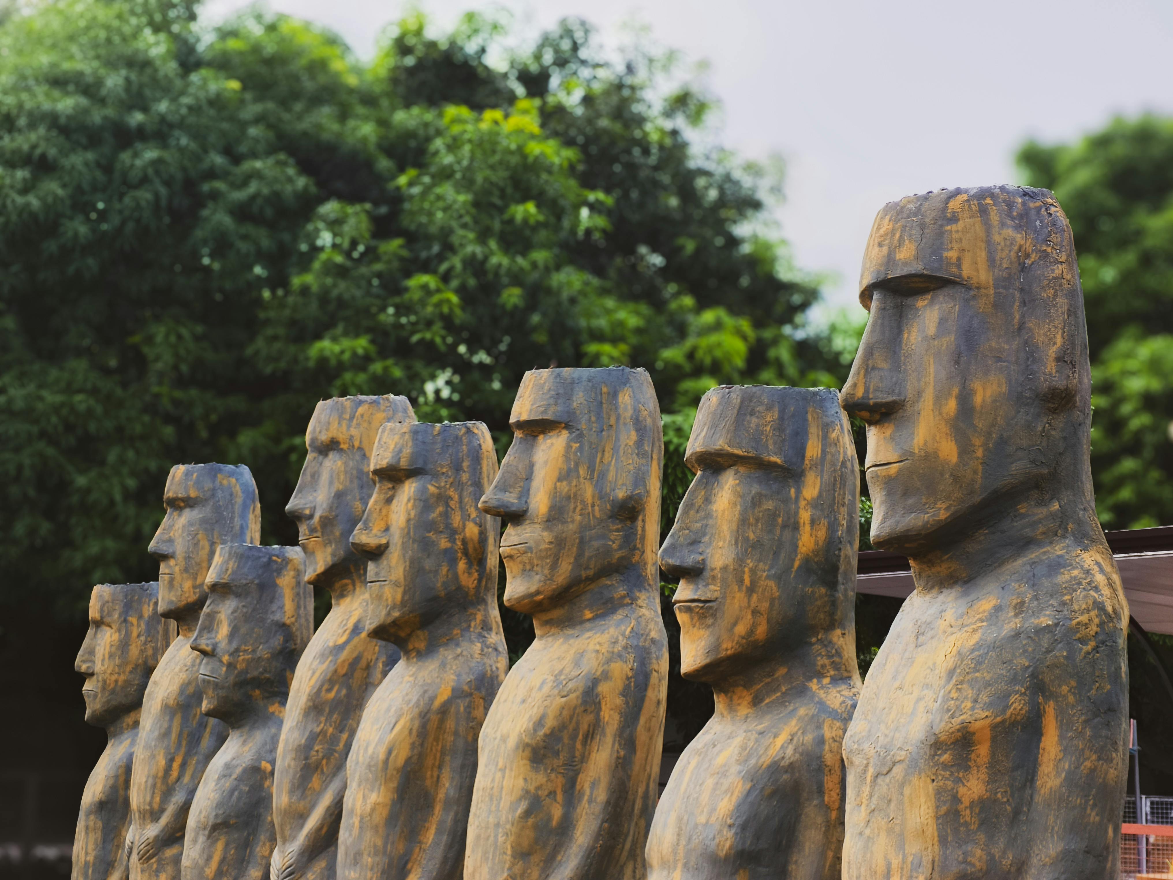 Moai Stone Statues · Free Stock Photo