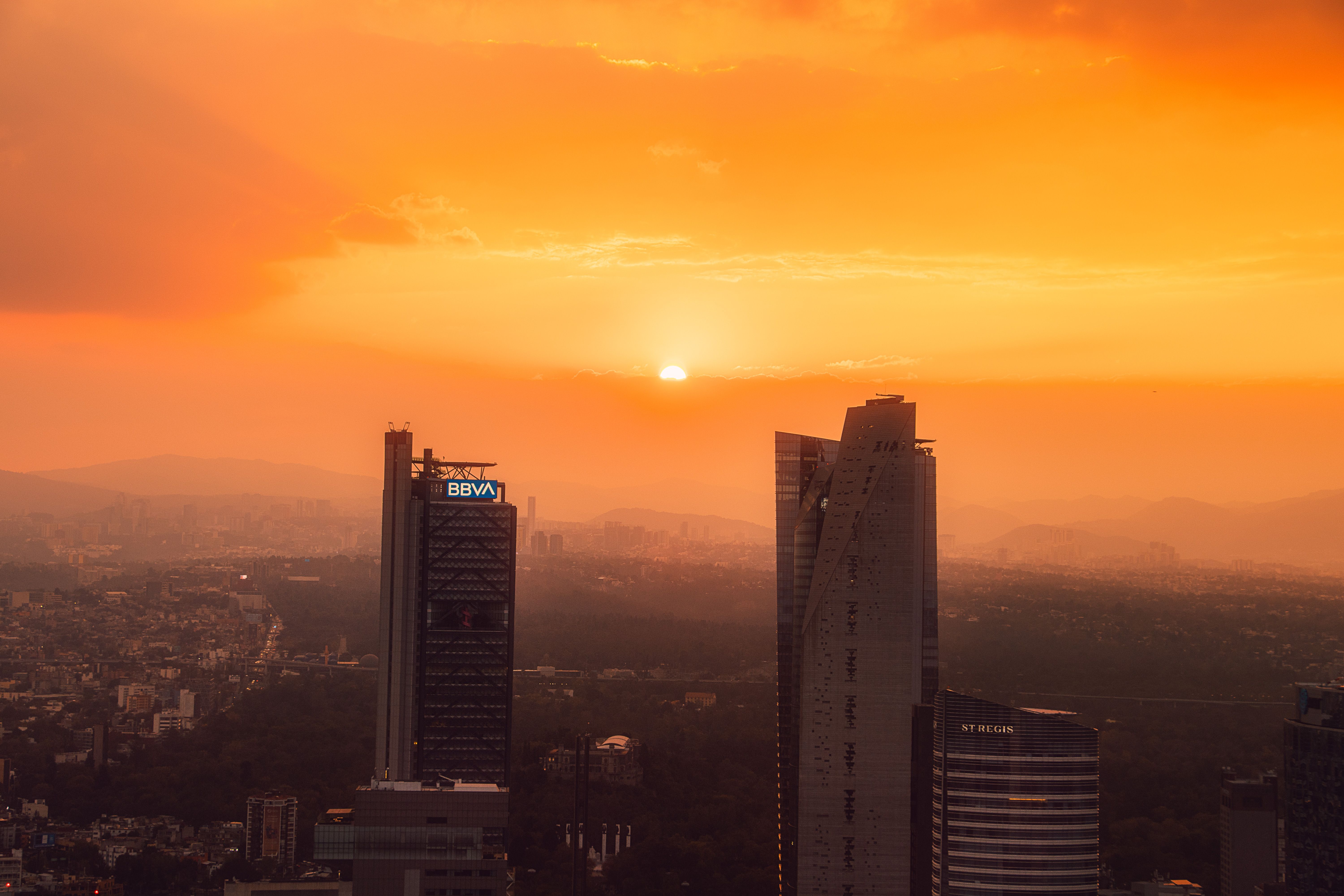 Skyscrapers at Sunset · Free Stock Photo