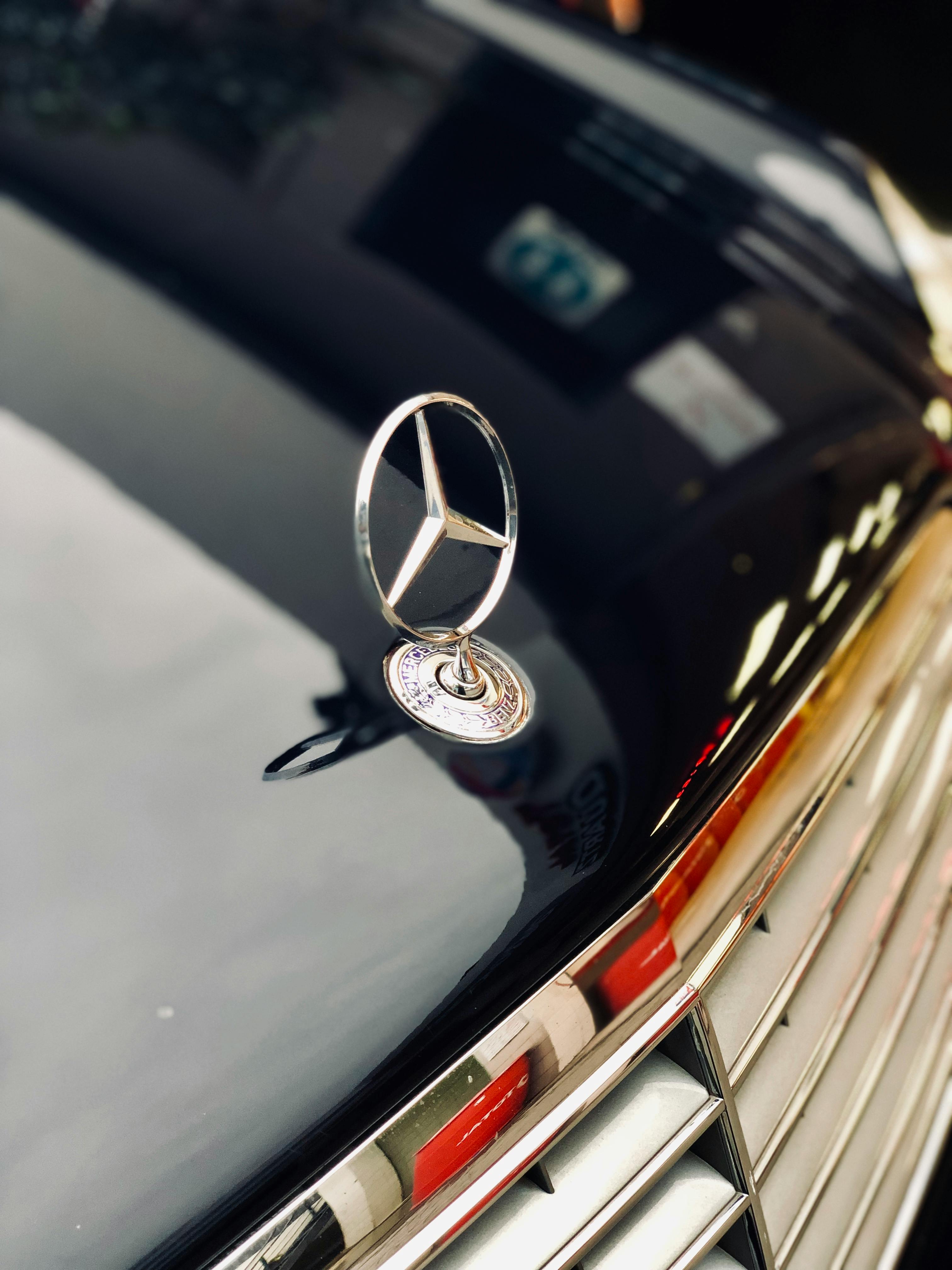 Chrome Mercedes Benz Emblem · Free Stock Photo