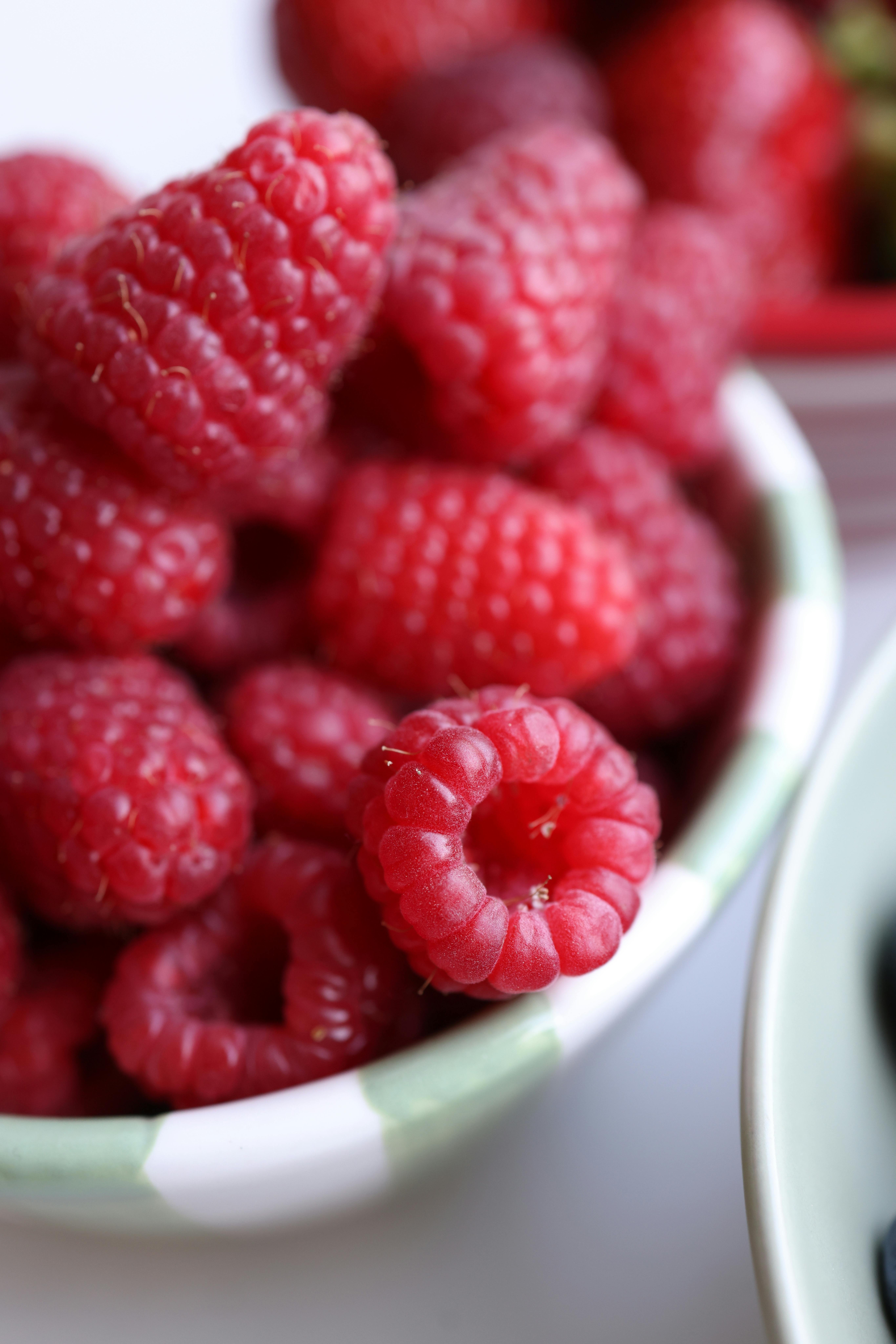 Bowl of Fresh Raspberries · Free Stock Photo