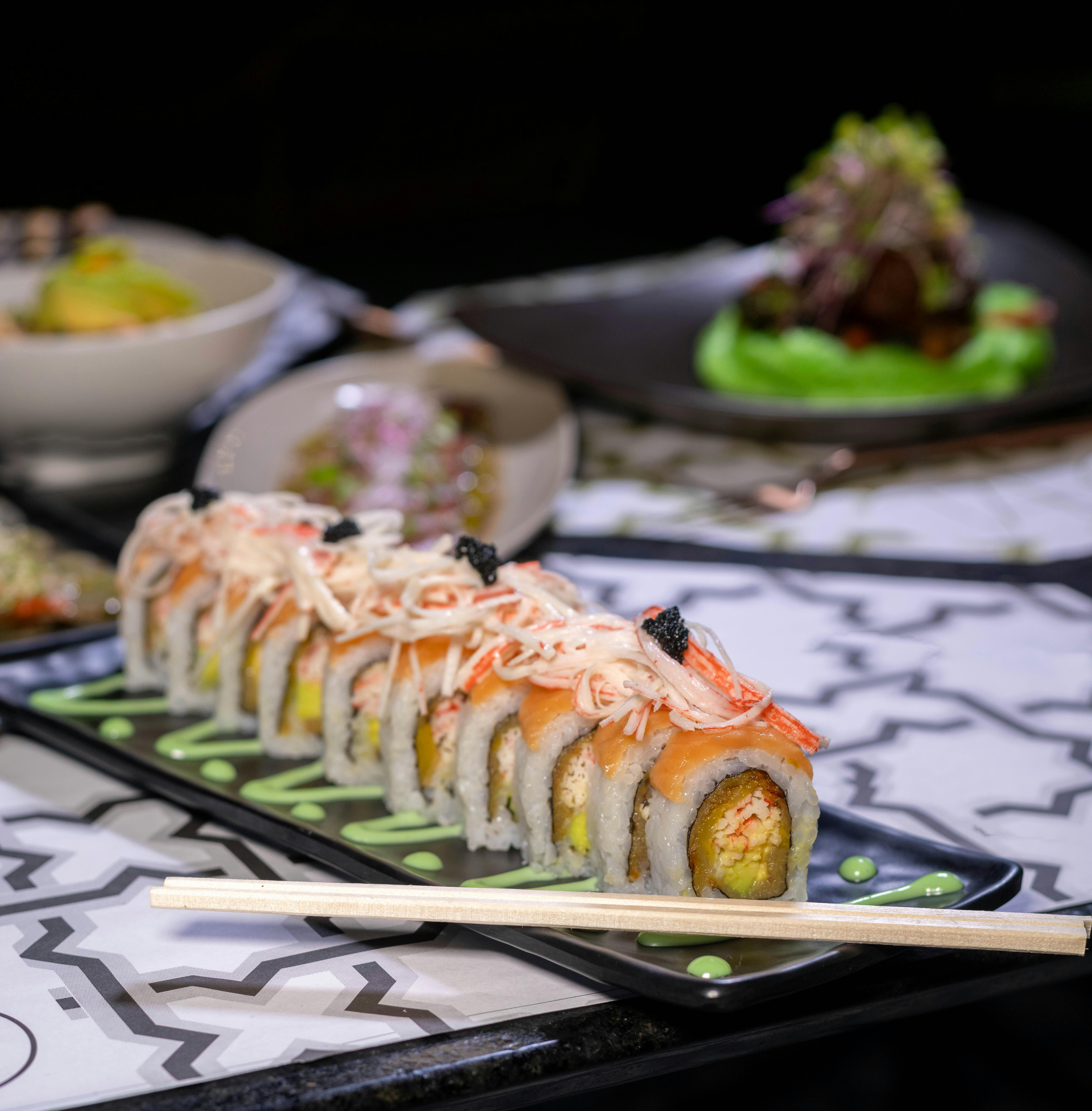 Close-Up Photo of Three Sushi · Free Stock Photo