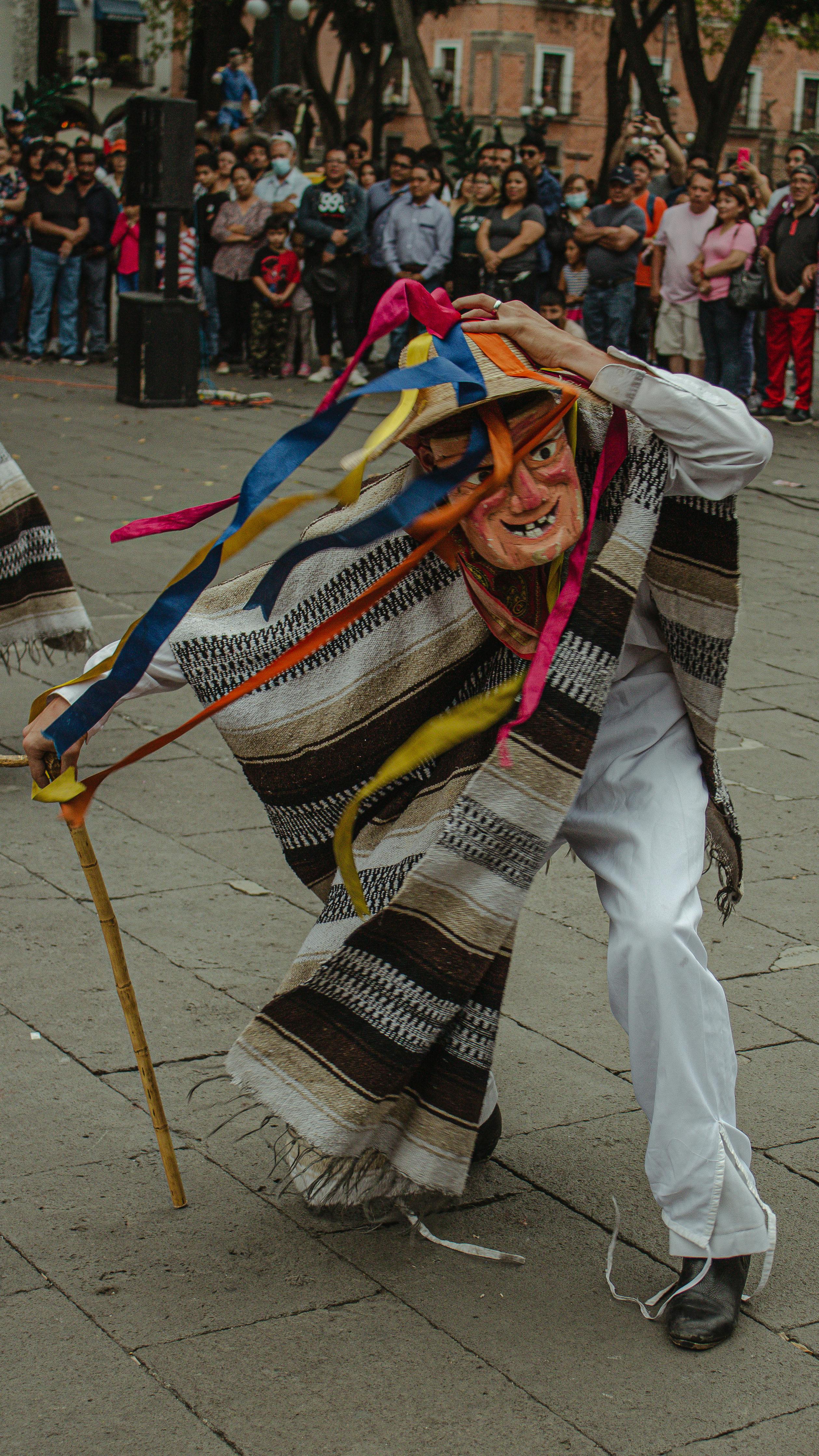 Person in Traditional Dress at the Street · Free Stock Photo