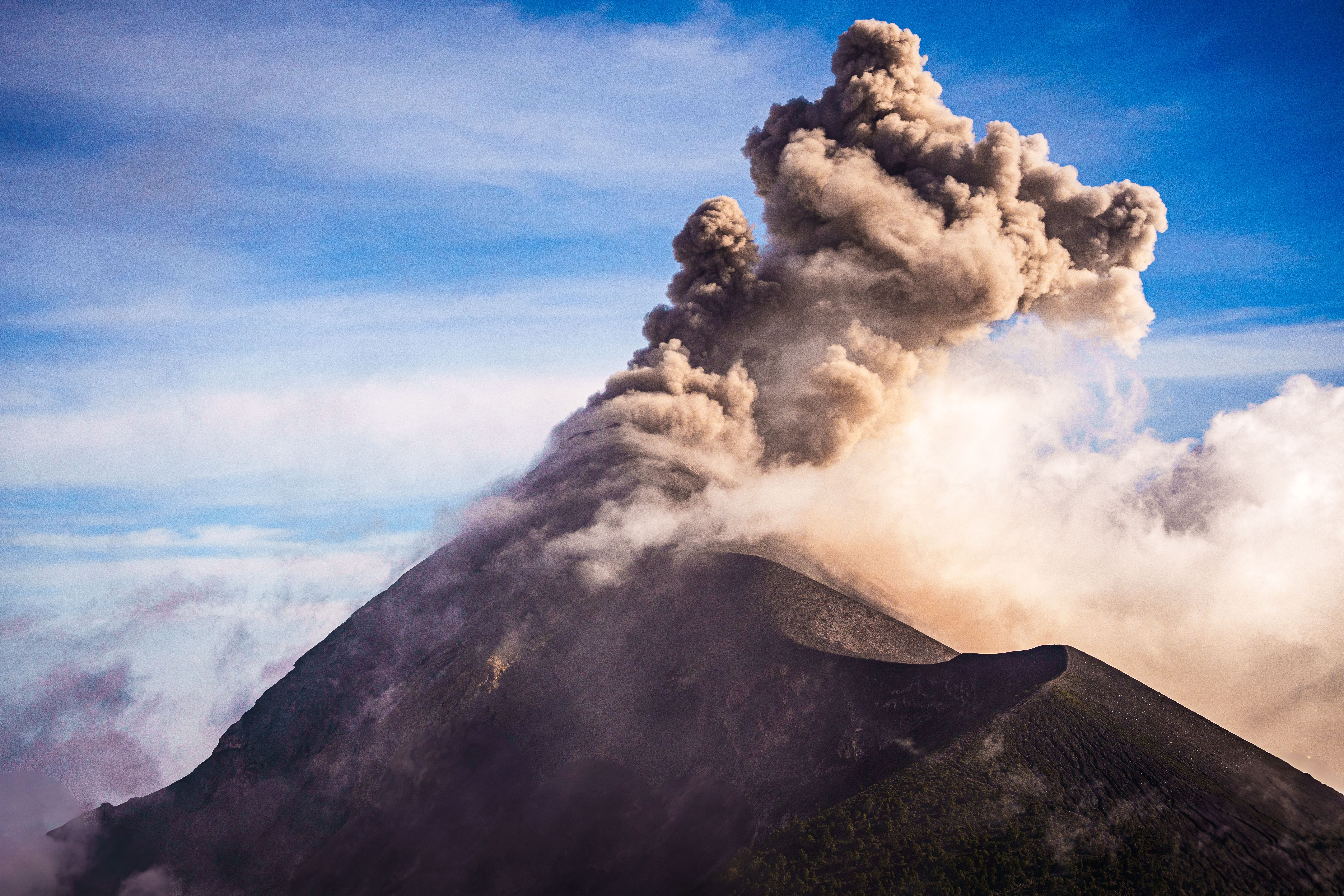 Smoke Coming Out of Erupting Volcano · Free Stock Photo