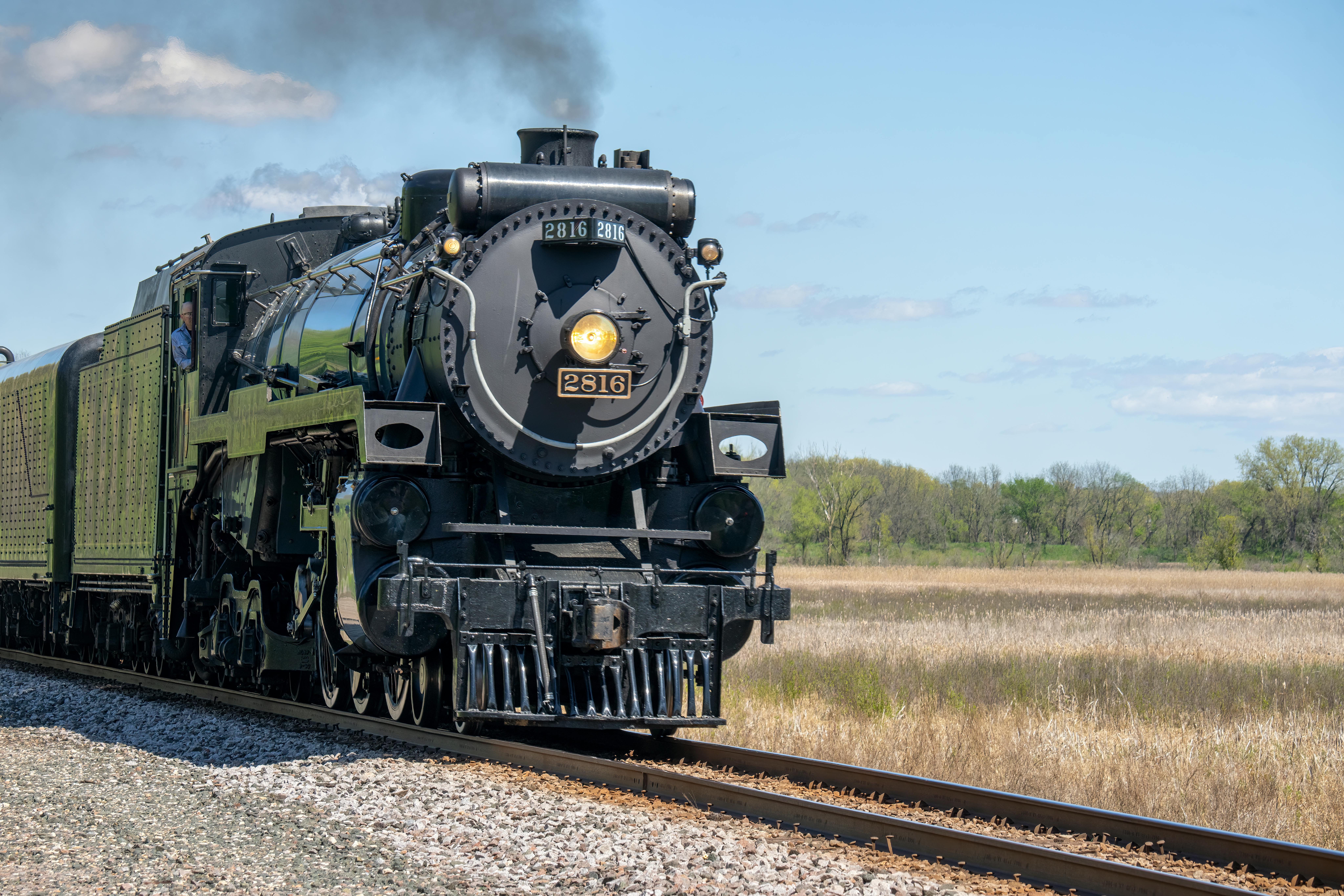 Vintage Train in Countryside · Free Stock Photo